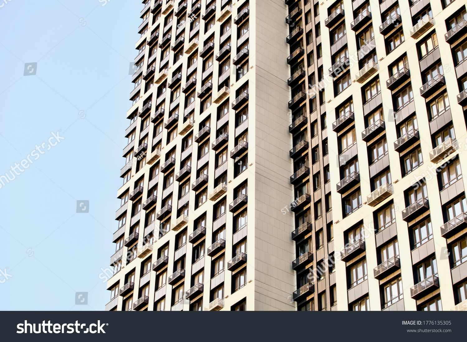 Modern Residential Skyscrapers Facade Closeup Commercial Stock Photo ... Modern Residential Skyscrapers Facade Closeup Commercial Stock Photo ...