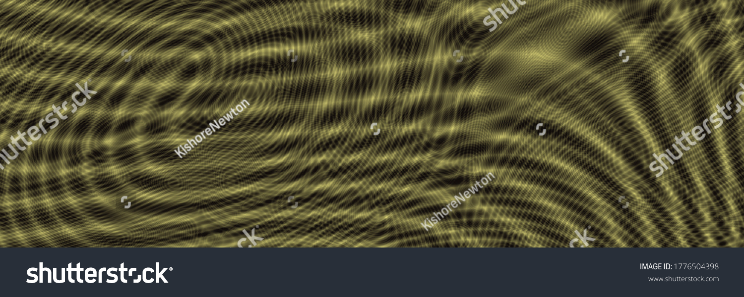 Moire Pattern Largescale Interference Pattern Yellow Stock Illustration ...