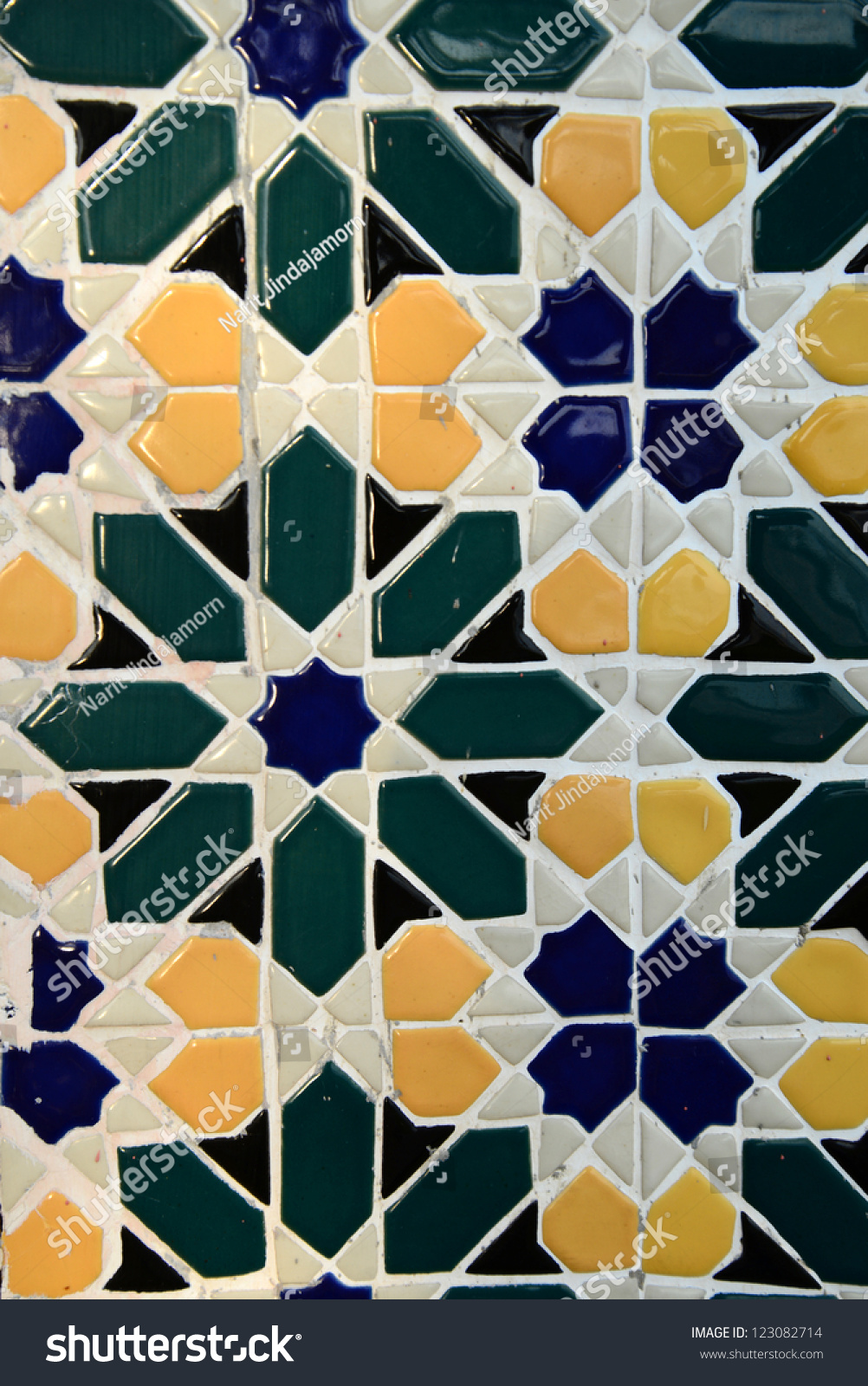 Moroccan Wall Tile Pattern Stock Photo 123082714 | Shutterstock