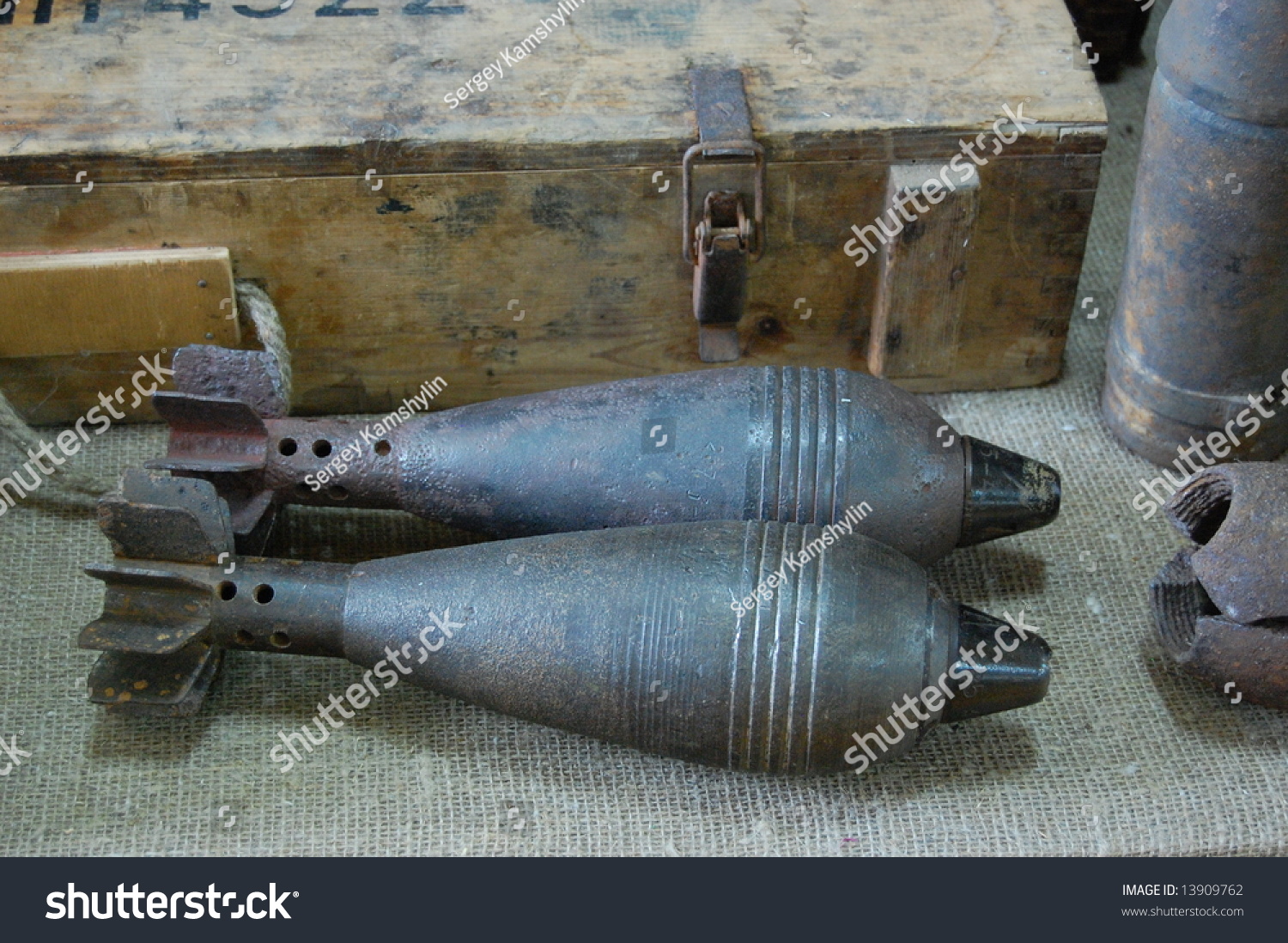 Mortar Shells Stock Photo 13909762 : Shutterstock