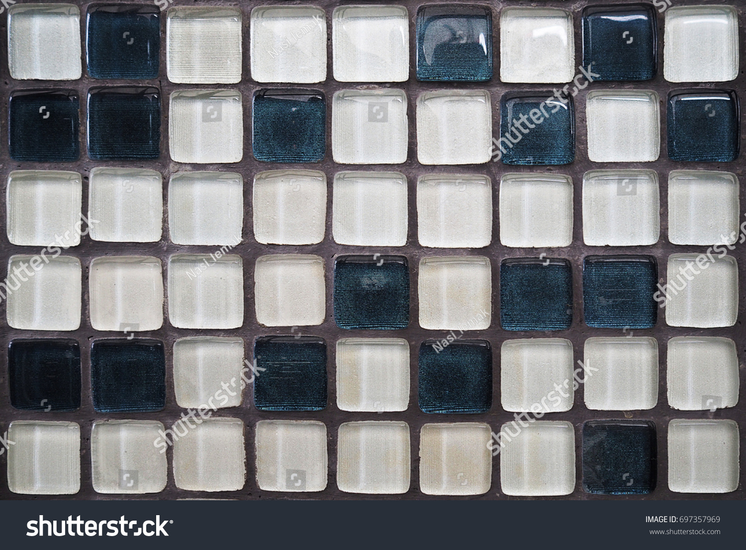 Mosaic Ceramic Pixel Pattern Tile Texture Stock Photo 697357969 ...