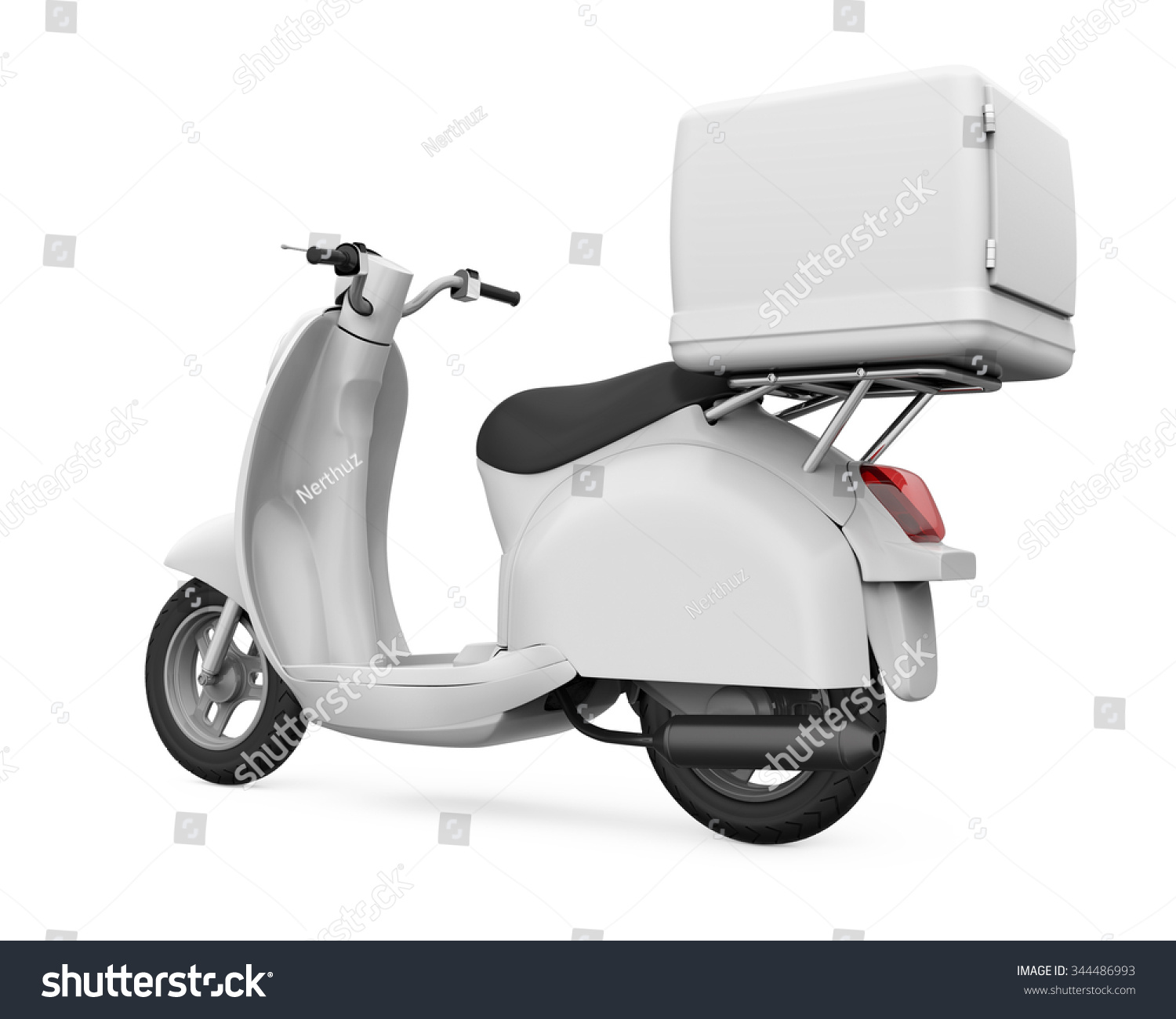 Motorcycle Delivery Box Stock Illustration 344486993 | Shutterstock