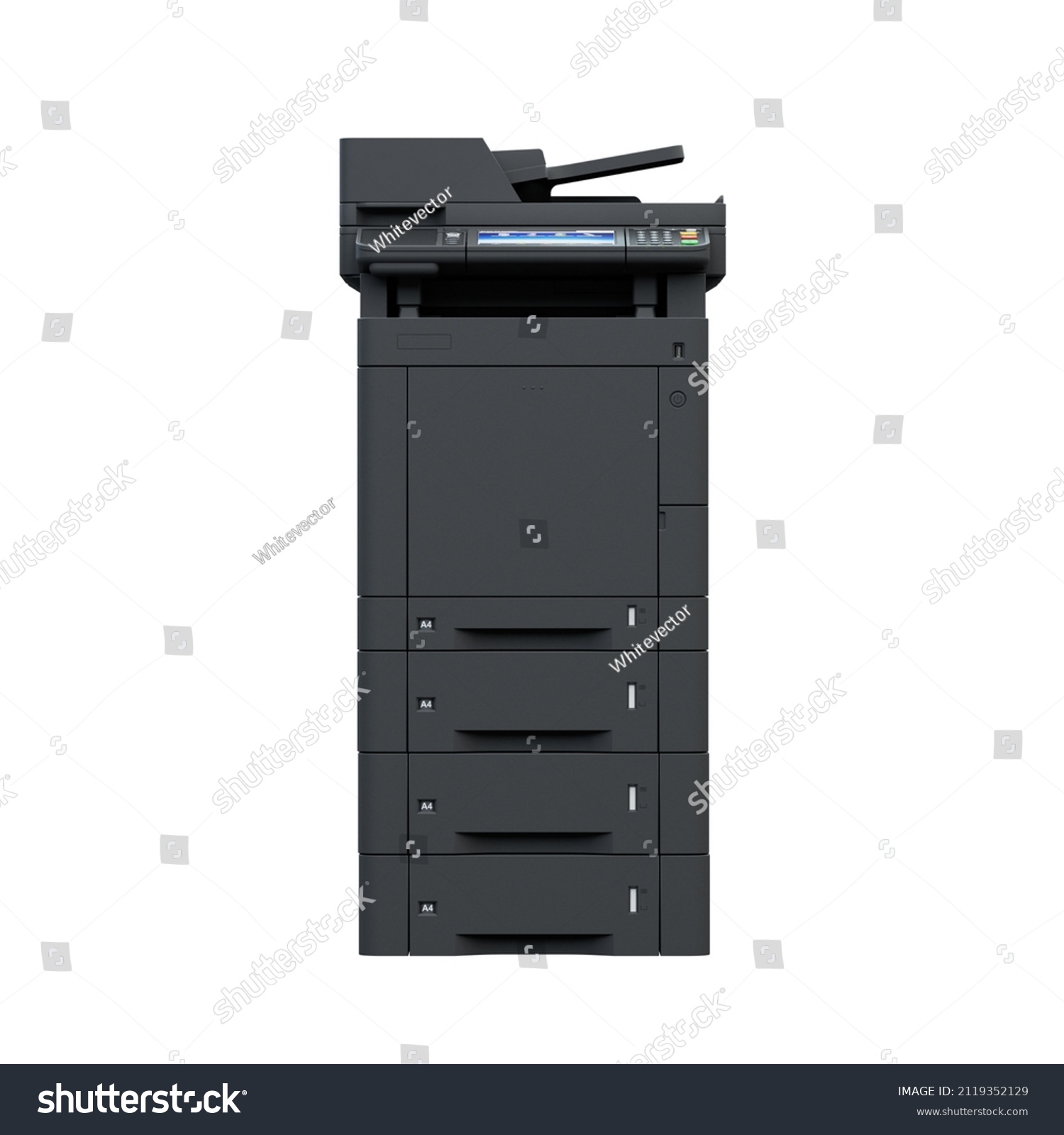 Multifunction Printer Scanner Isolated Office Professional Stock ...