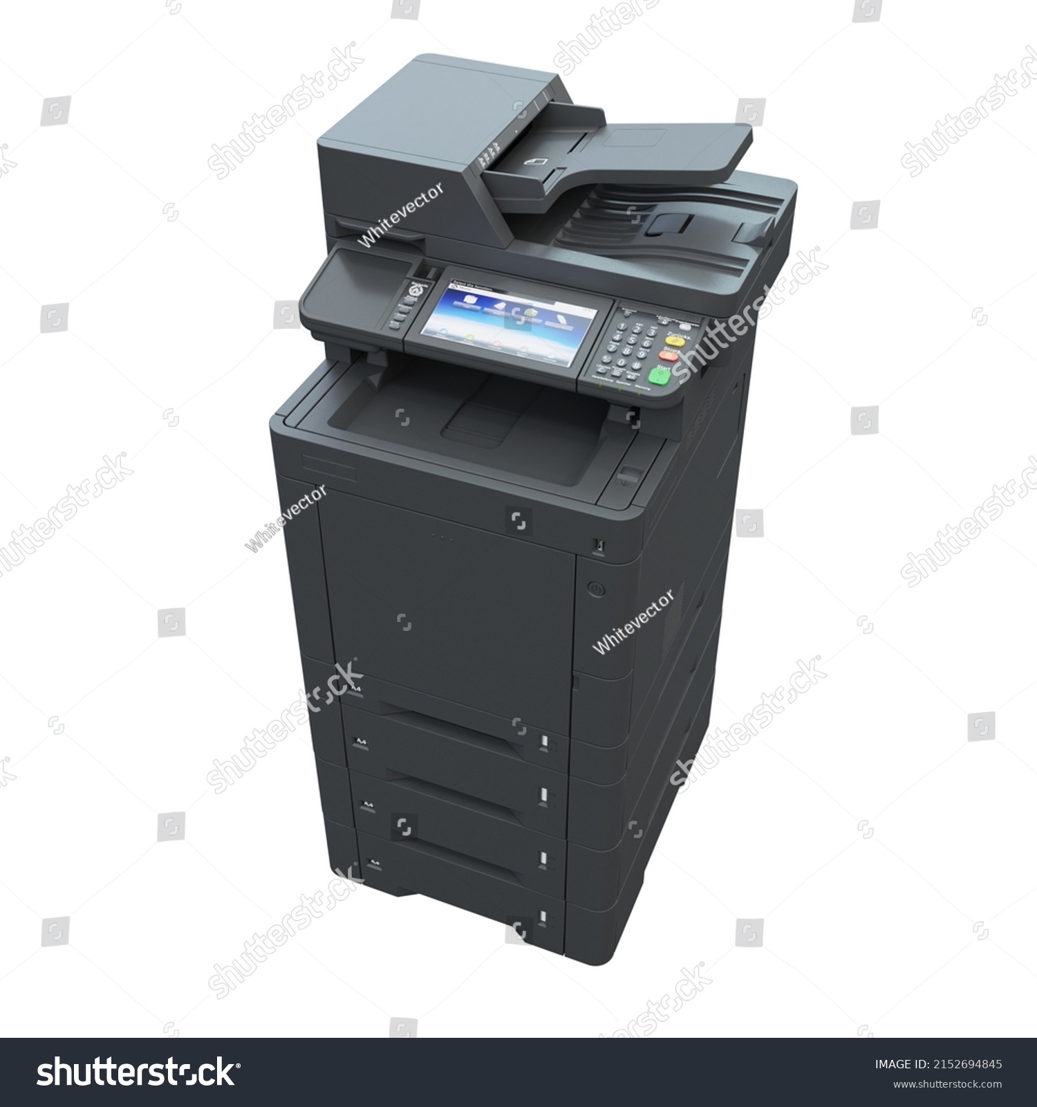Multifunction Printer Scanner Isolated Office Professional Stock ...