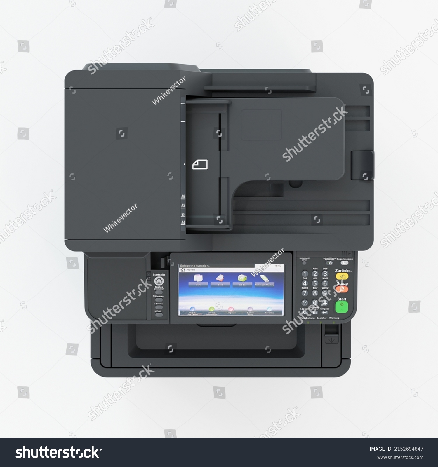Multifunction Printer Scanner Isolated Office Professional Stock ...
