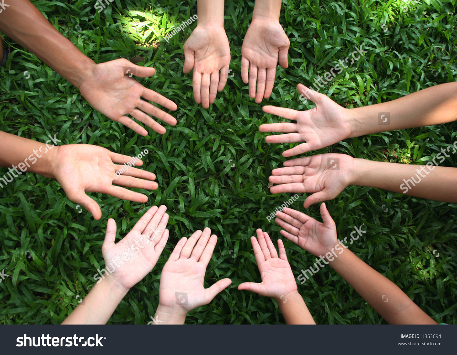 Multicultural Hands 스톡 사진(지금 편집) 1853694 - Shutterstock