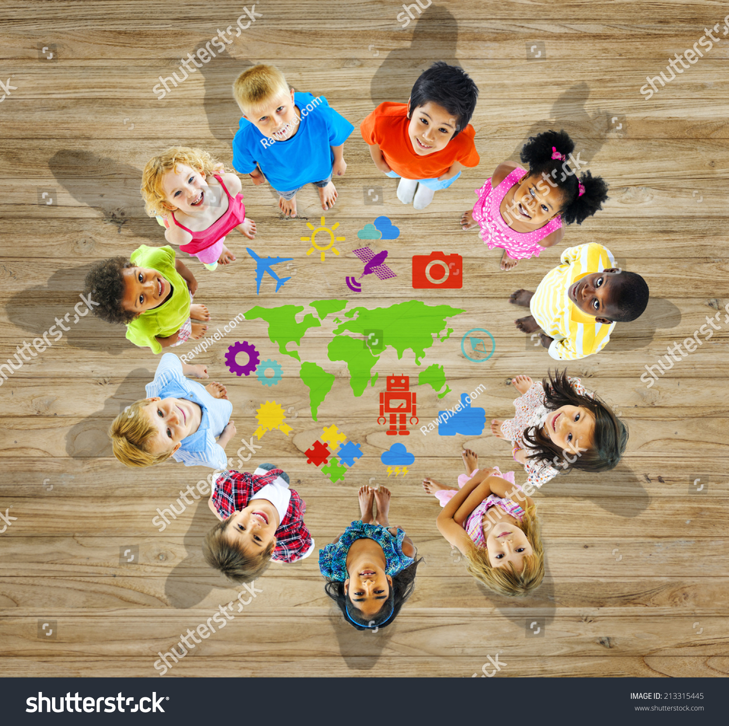 Multiethnic Group Children World Map Stock Photo (Edit Now) 213315445 Multiethnic Group Children World Map Stock Photo (Edit Now) 213315445