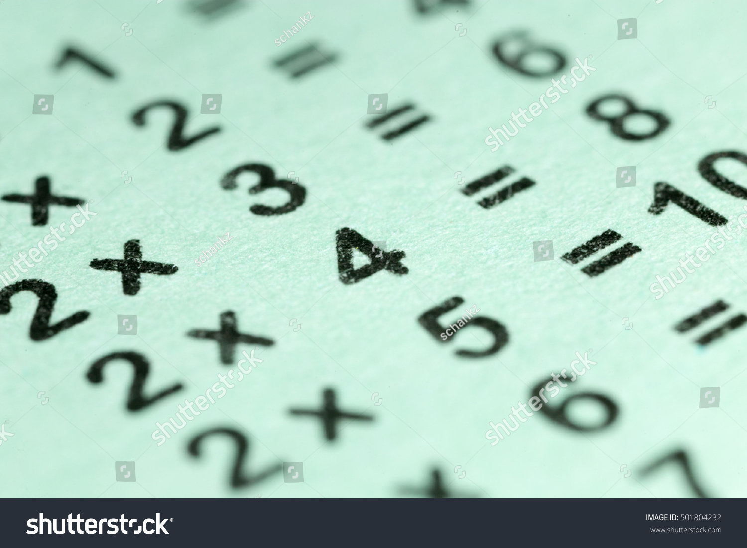 Multiplication Table Background Macro Stock Photo 501804232 | Shutterstock