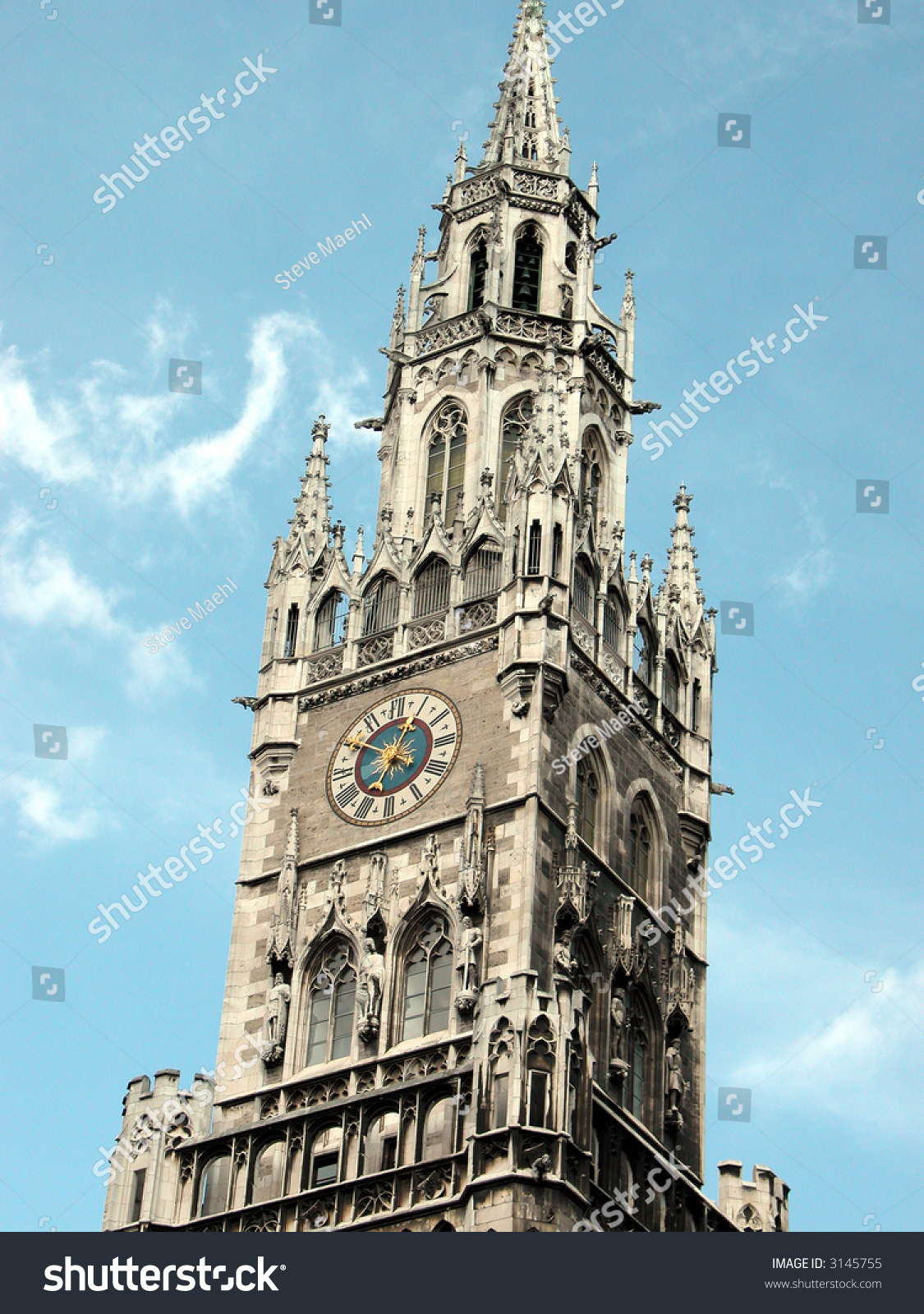 Munich Clock Tower Stock Photo 3145755 : Shutterstock