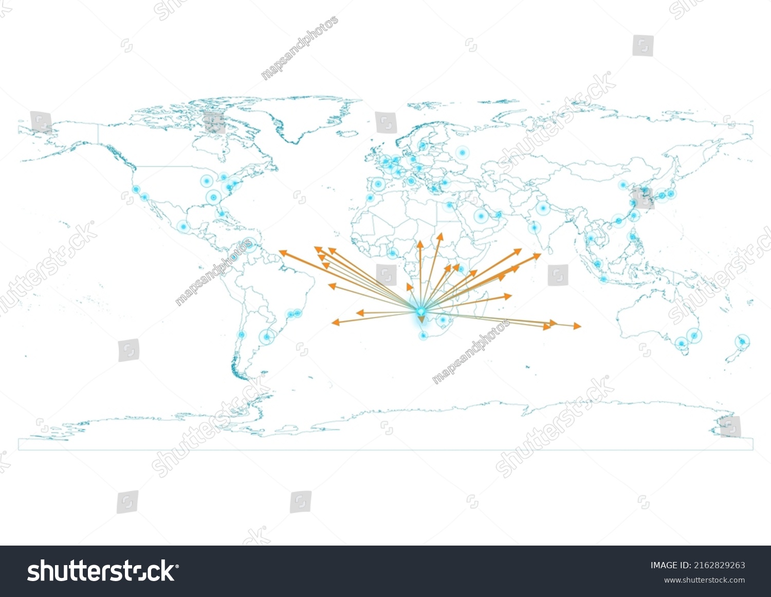 Namibia Map Export Concept Map Namibia Stock Illustration 2162829263 ...