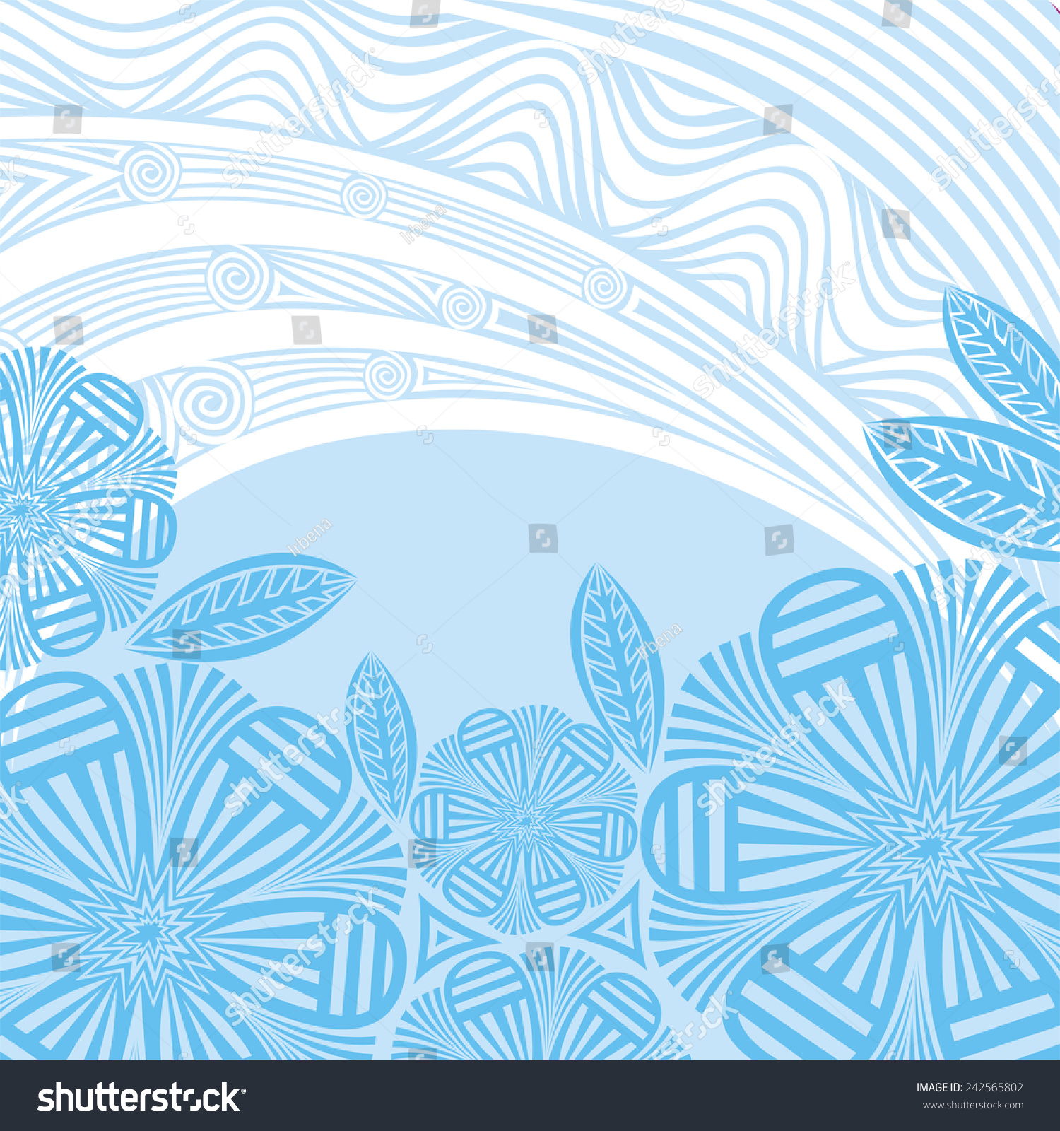 Nature Pattern Background Illustration Stock Illustration 242565802 ...