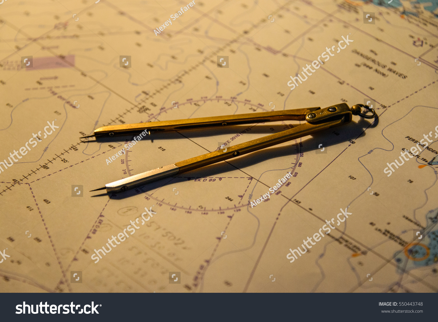 Navigational Map Stock Photo (Edit Now) 550443748