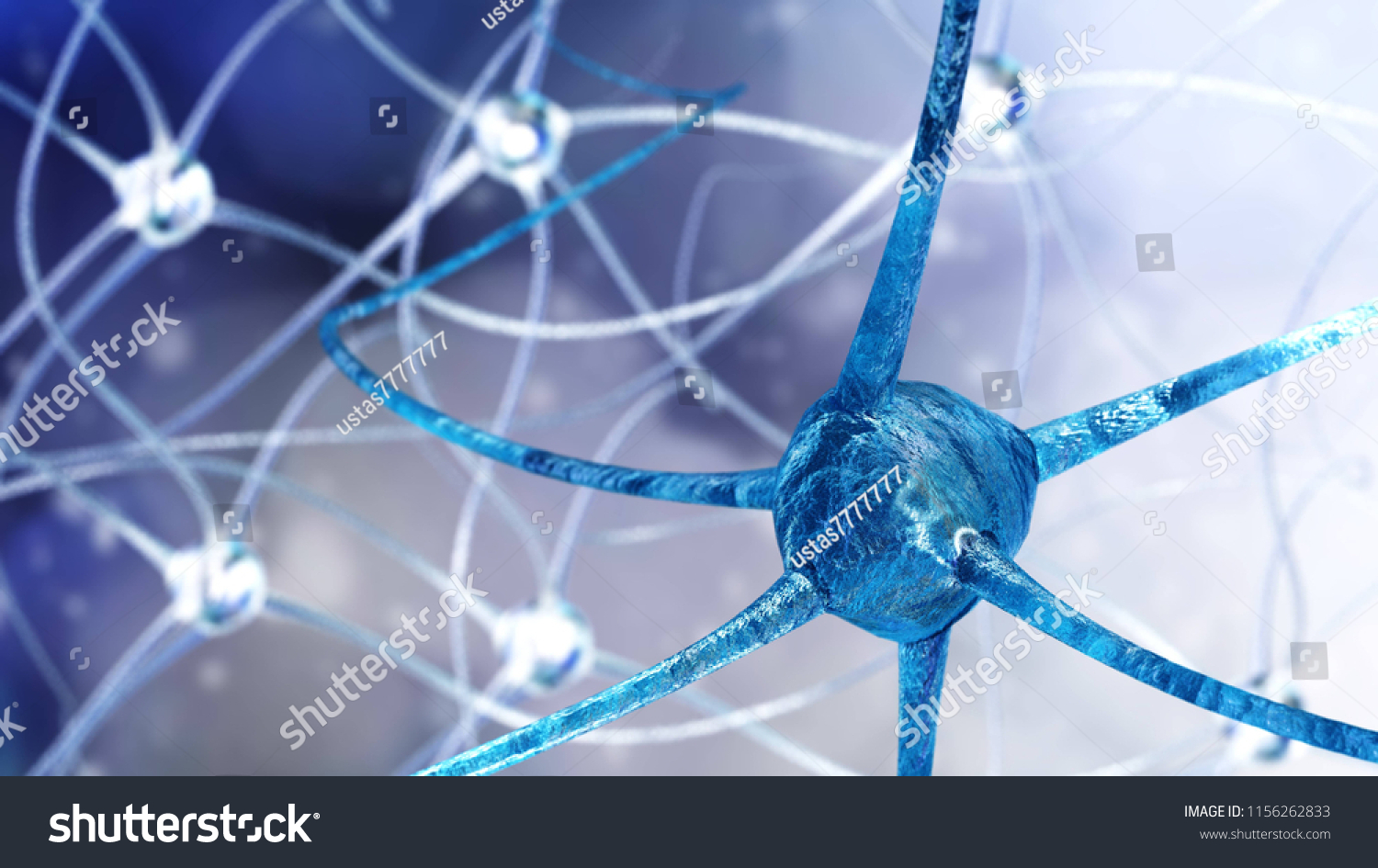 Nerve Node Neural Network Nervous System Stock Illustration 1156262833 ...