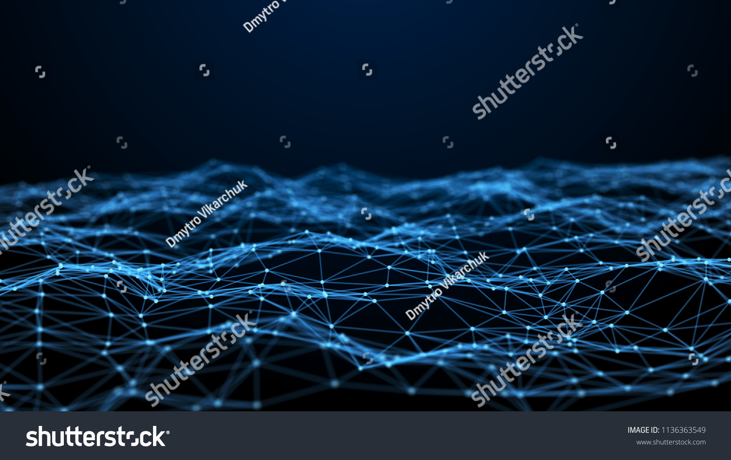 Network Connection Dots Lines Technology Background Stock Illustration ...