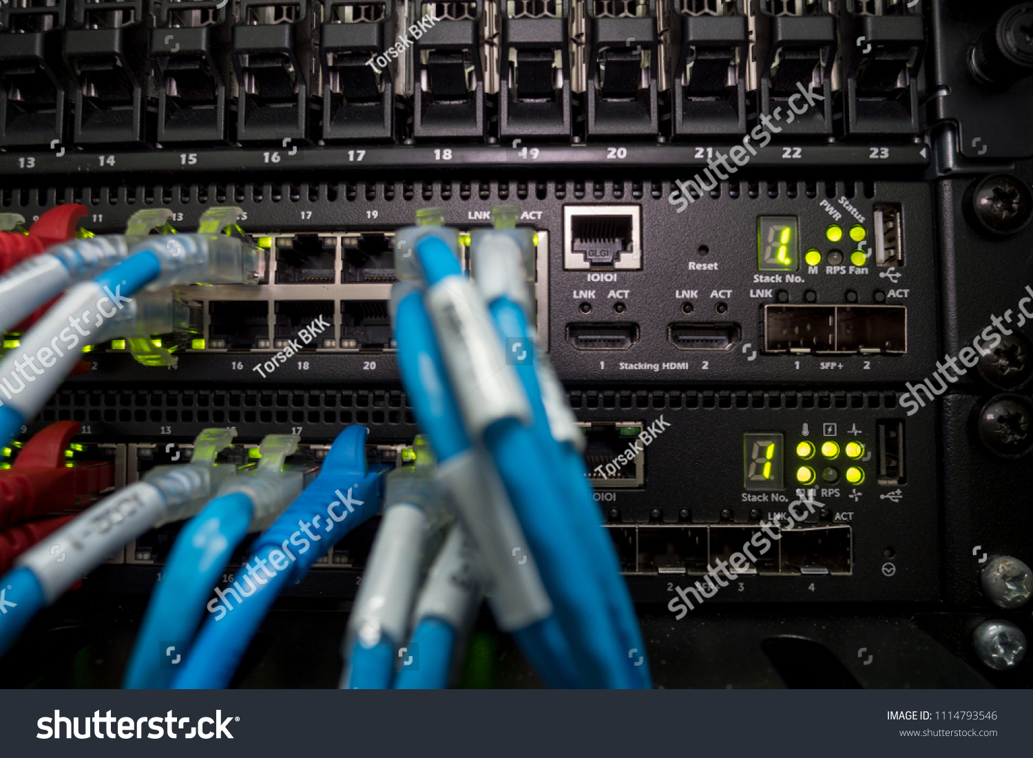 Network Switch Data Center Stock Photo 1114793546 | Shutterstock
