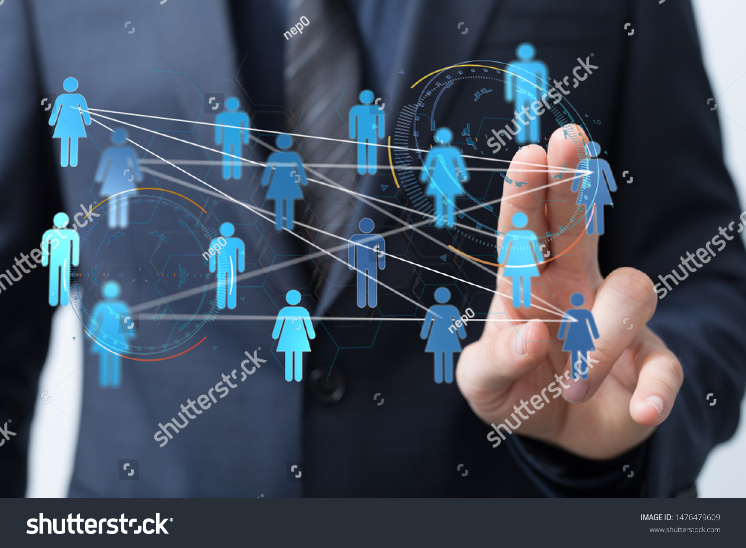 Networking Data Exchanges Customer Connection Stock Photo 1476479609 ...