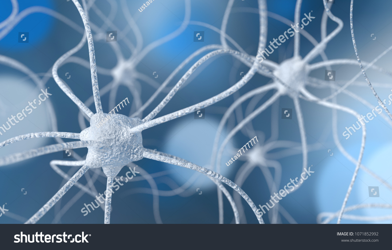 Neuron Neural Network Nerve Node 3d Stock Illustration 1071852992 ...