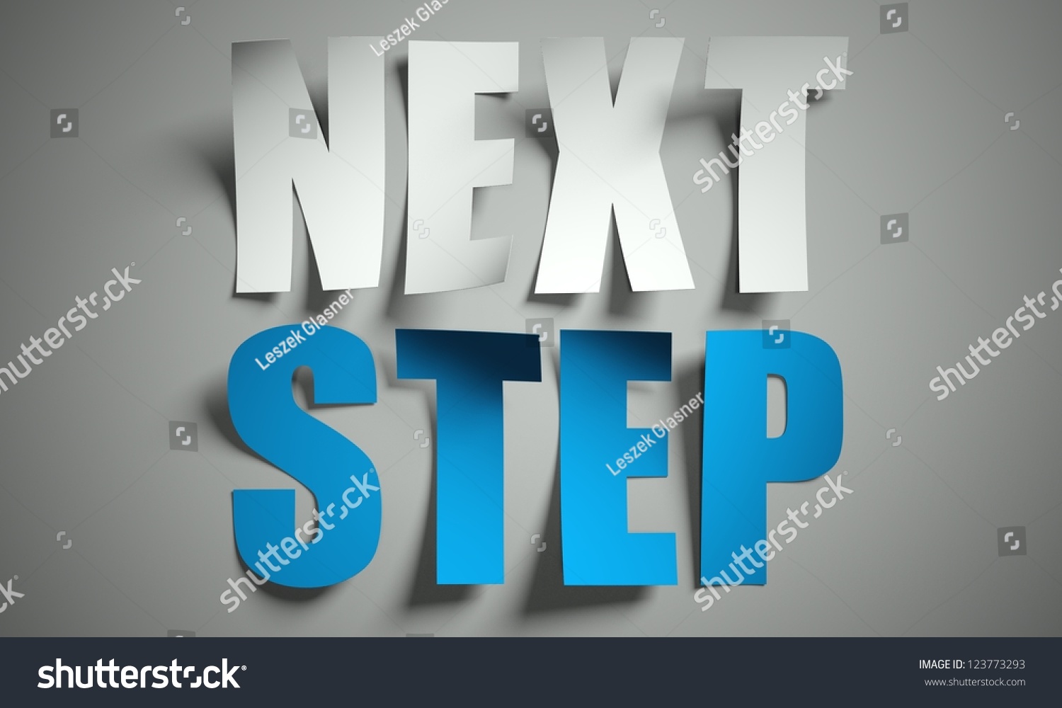 Next Step Cut Paper Background Stock Illustration 123773293 | Shutterstock