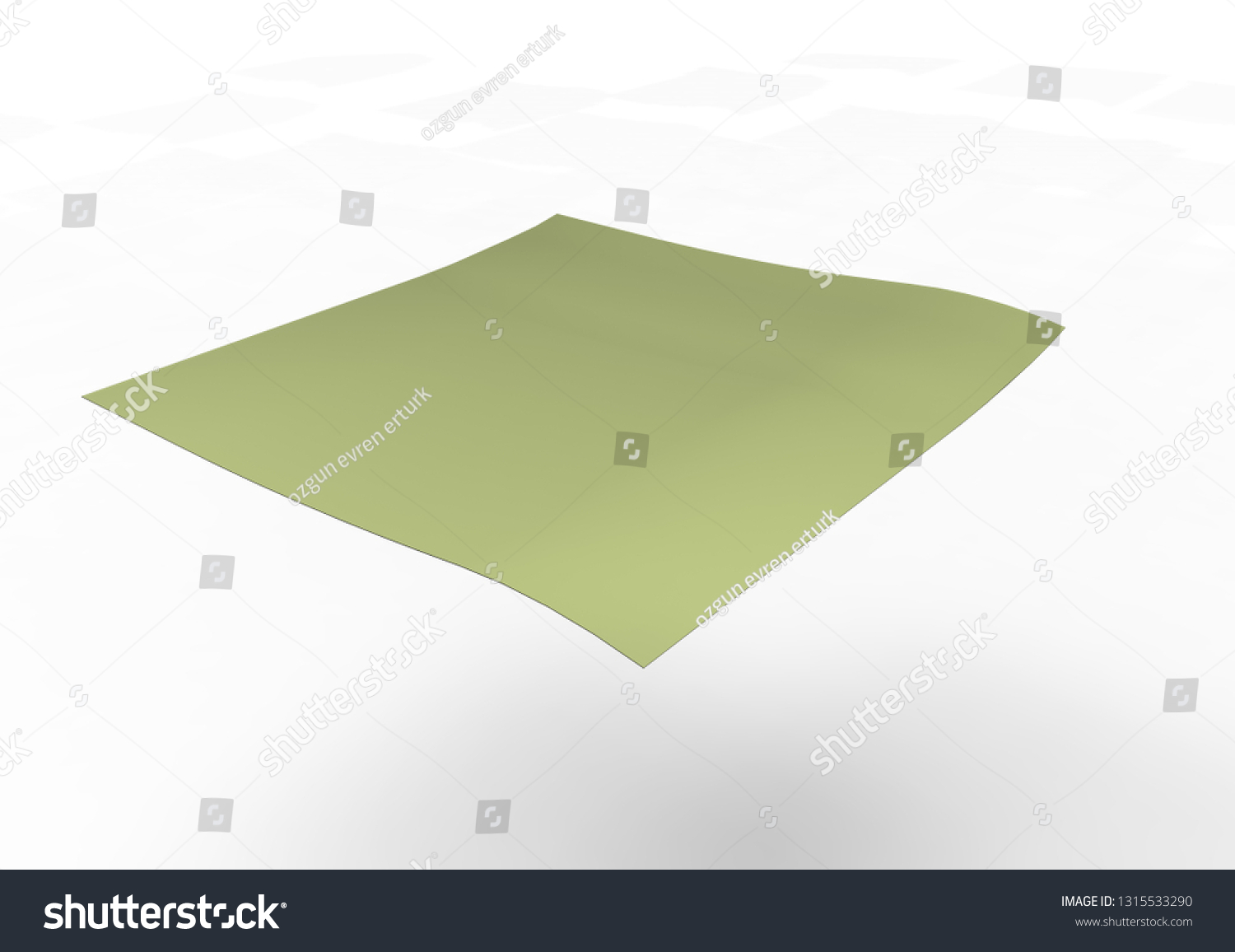 Note Paper 3d Isolate Background Stock Illustration 1315533290 ...