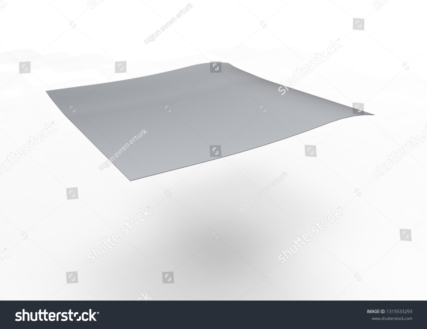 Note Paper 3d Isolate Background Stock Illustration 1315533293 ...