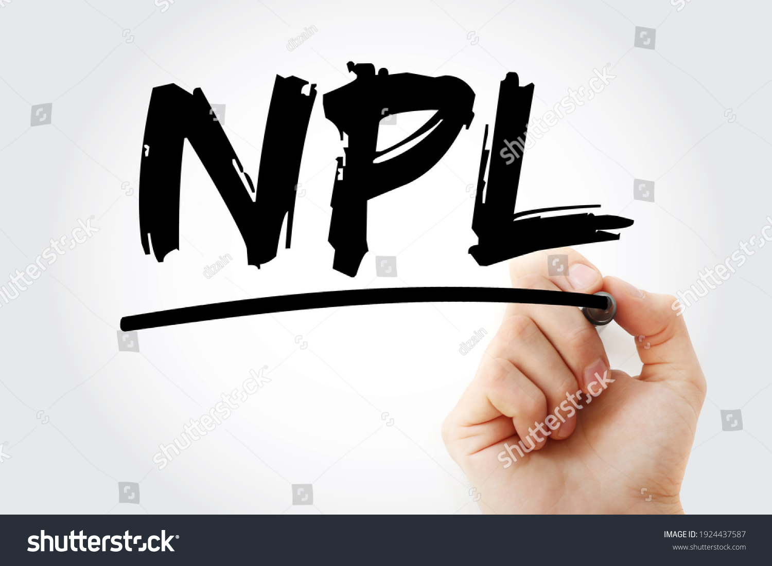 Npl Nonperforming Loan Acronym Marker Business Stock Photo (Edit Now ... Npl Nonperforming Loan Acronym Marker Business Stock Photo (Edit Now ...