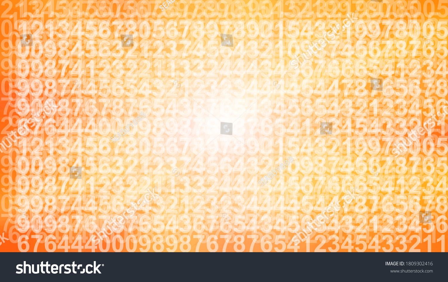 Number Text Pattern Texture Background Wallpaper Stock Illustration ...