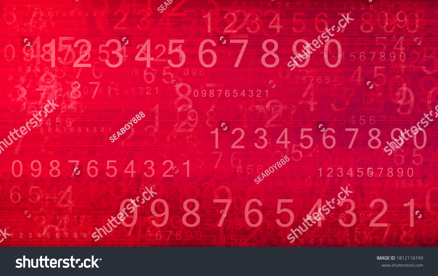 Number Text Pattern Texture Background Wallpaper Stock Illustration ...