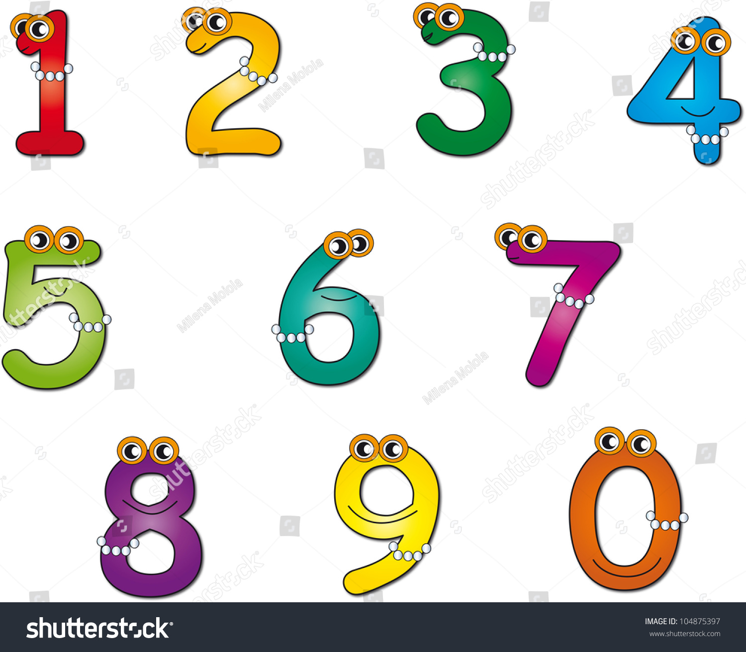 Numbers Stock Illustration 104875397 | Shutterstock