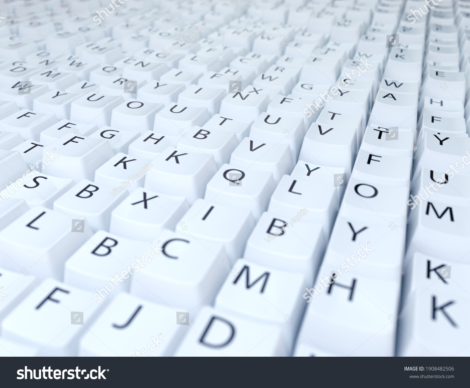Numbers On Keyboard 3d Render Stock Illustration 1908482506 | Shutterstock