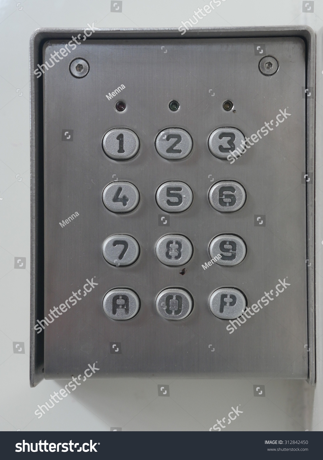 Numerical Code Lock Keypad Numbers Stock Photo 312842450 : Shutterstock