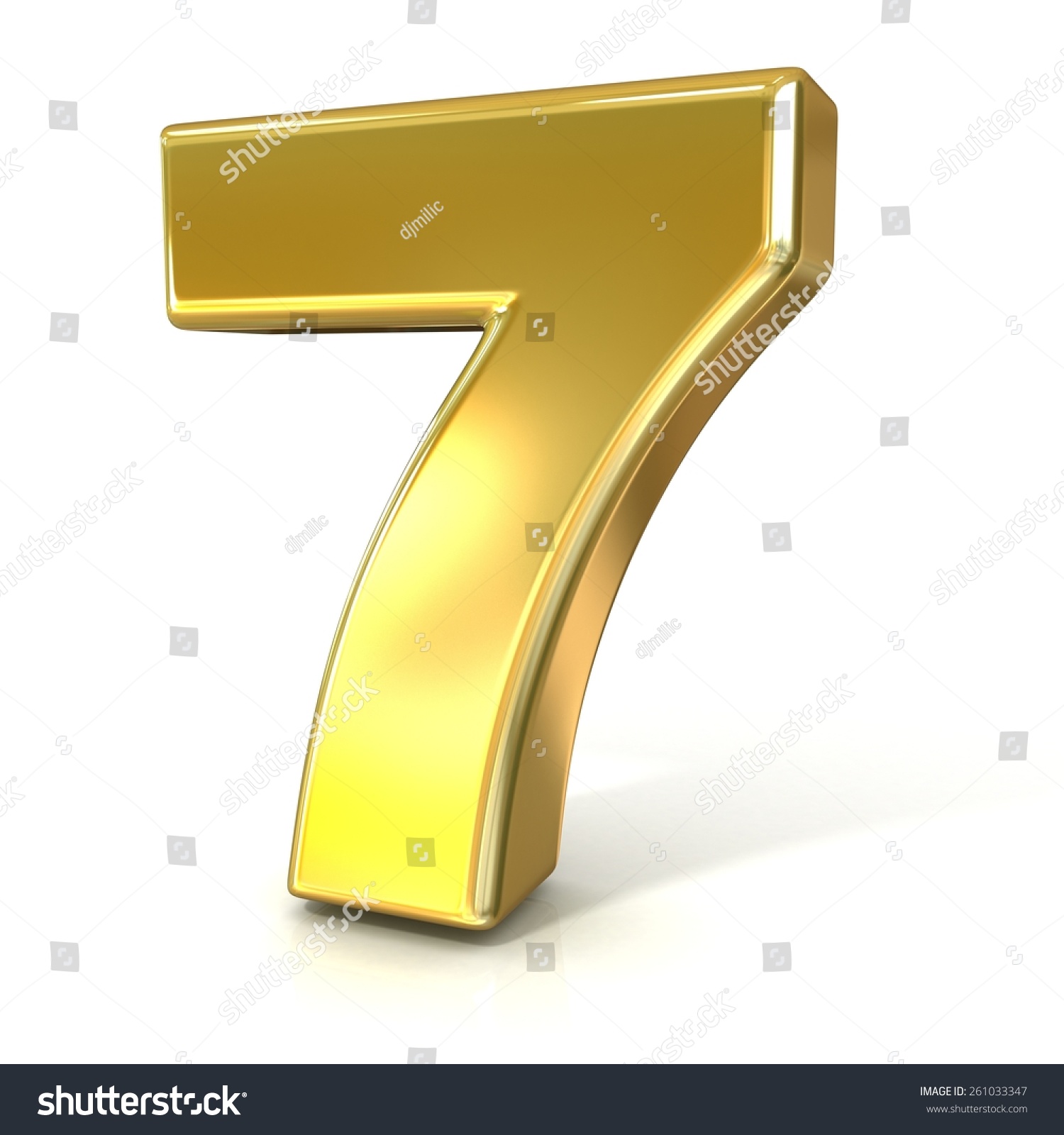Numerical Digits Collection 7 Seven 3d Stock Illustration 261033347 ... Numerical Digits Collection 7 Seven 3d Stock Illustration 261033347 ...