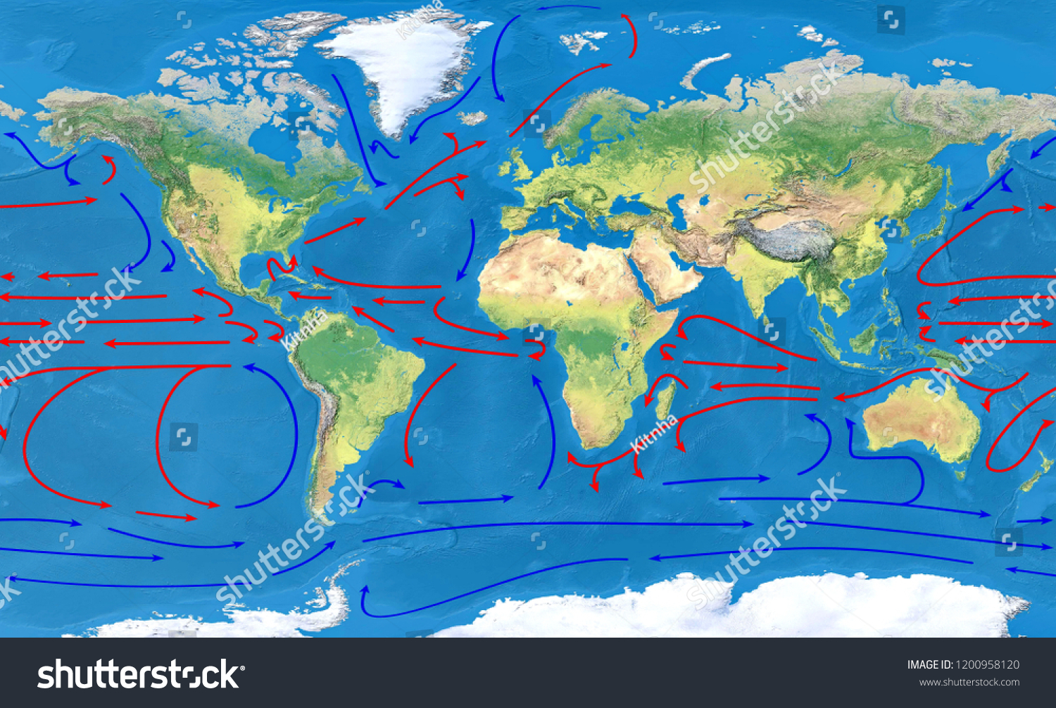 Ocean Current 3d Rendering Stock Illustration 1200958120 | Shutterstock