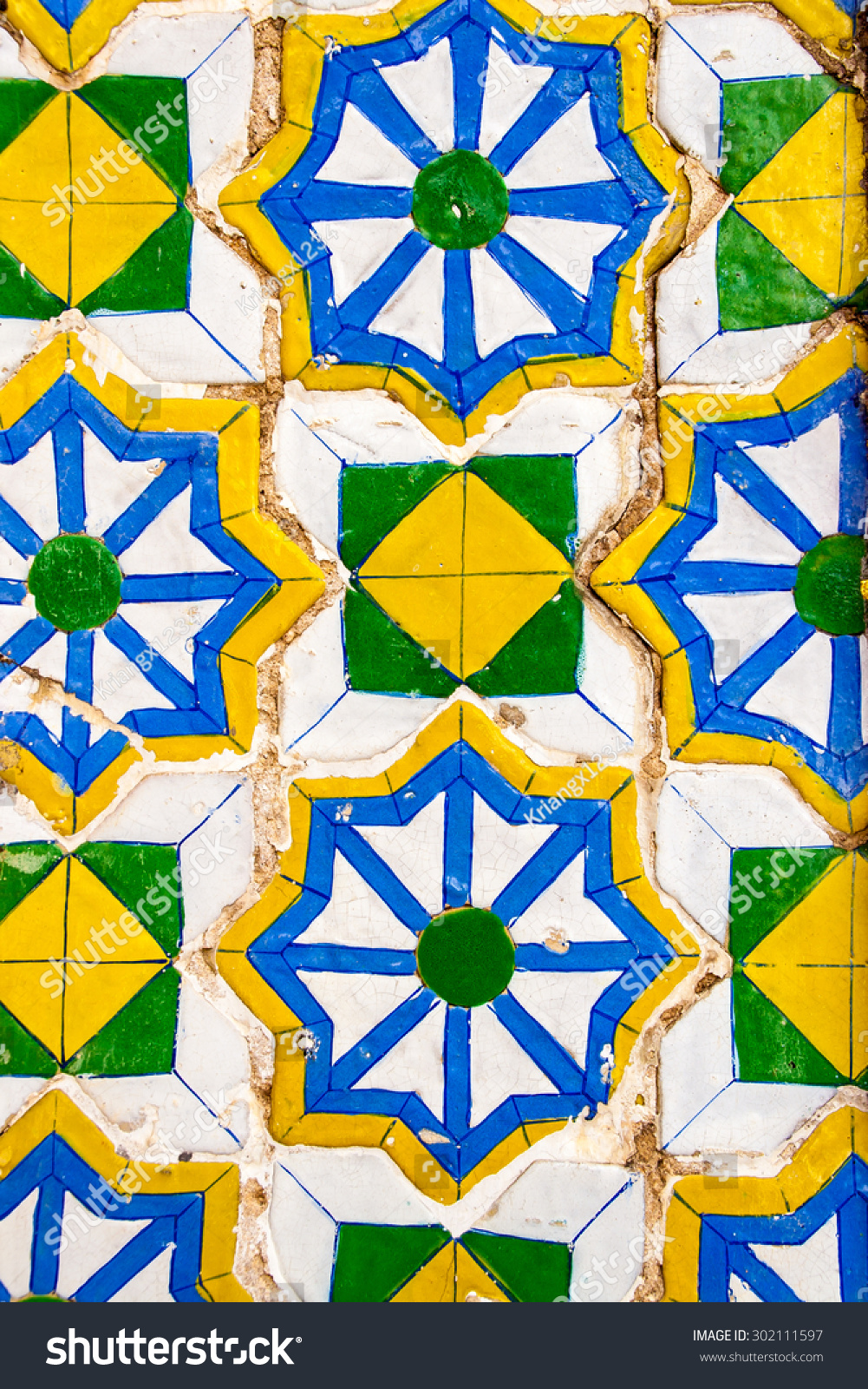 Old Ceramic Tiles Patterns Stock Photo 302111597 | Shutterstock