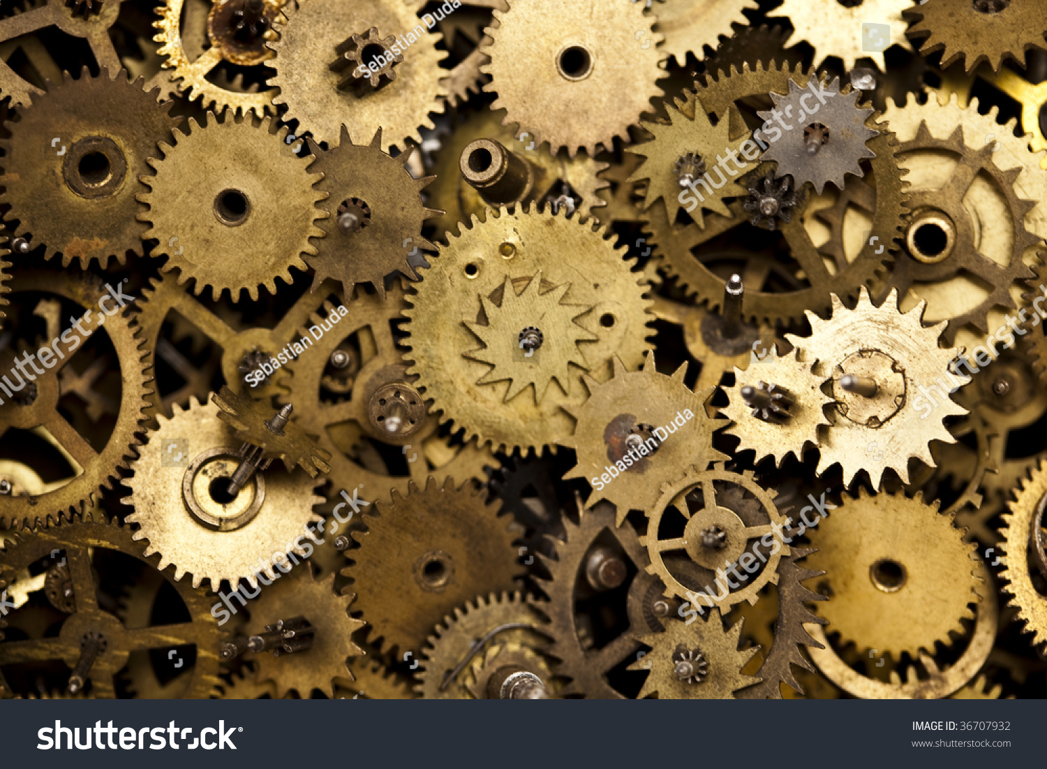 Old Clock Machine Stock Photo (Edit Now) 36707932 - Shutterstock