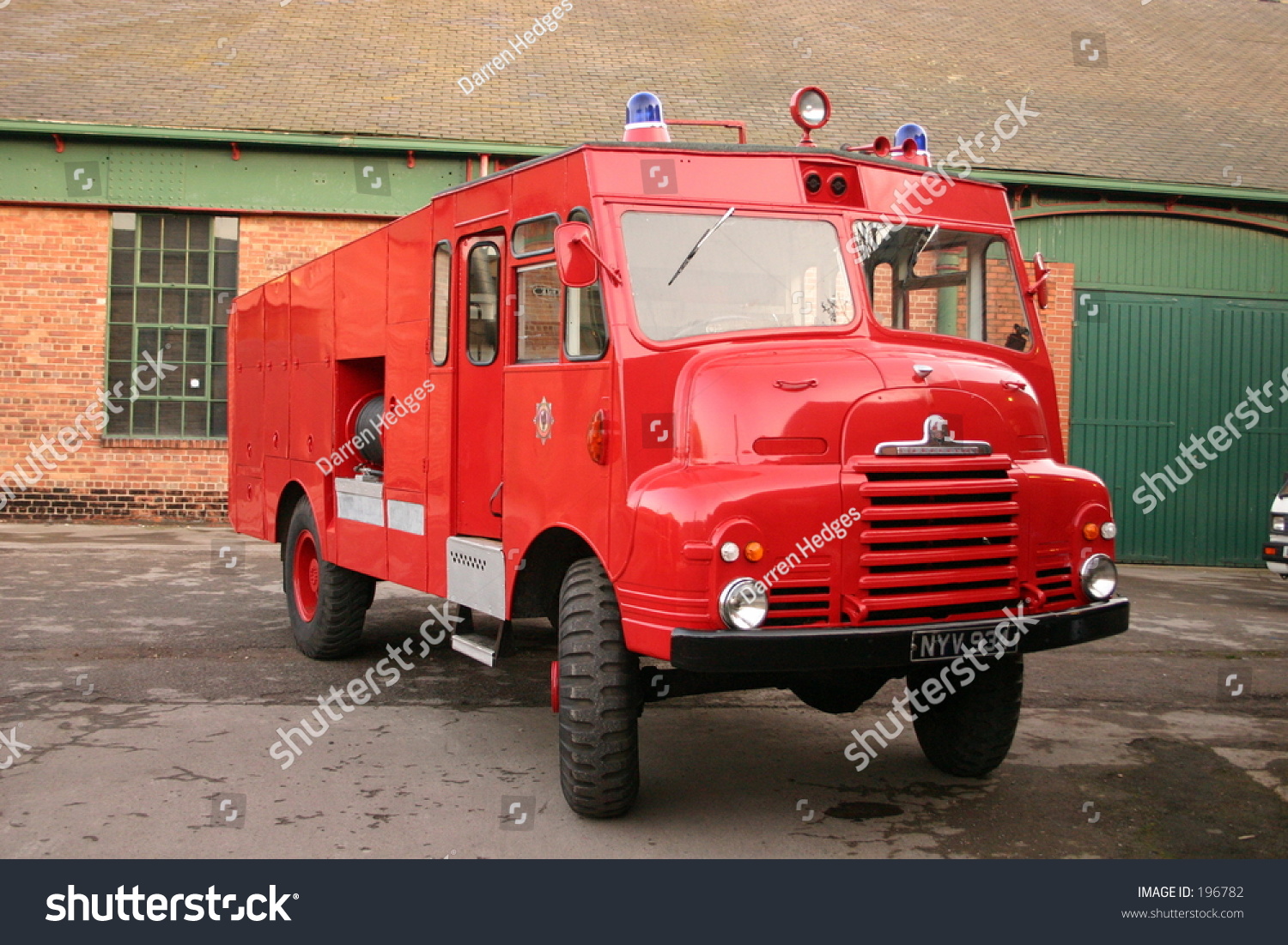 Old Fire Engine Stock Photo (Edit Now) 196782