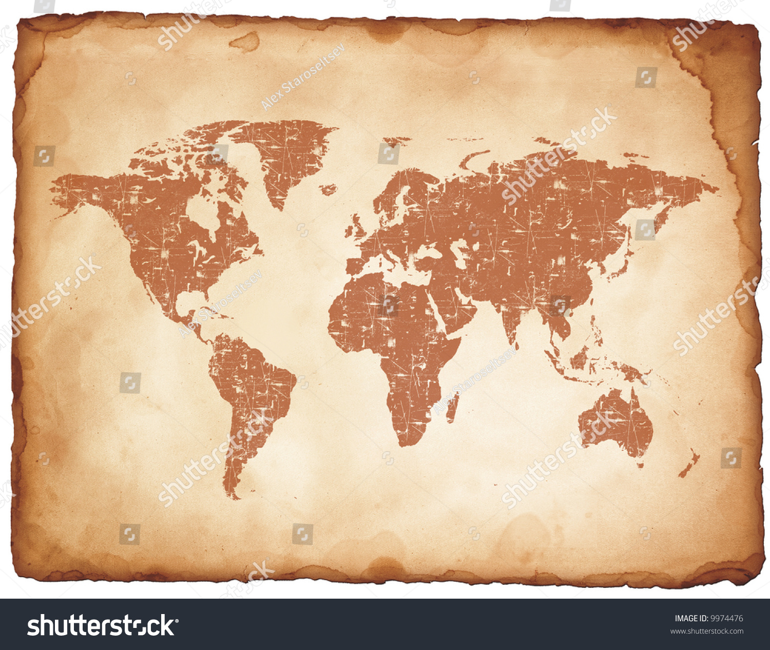 Old Map Stock Illustration 9974476 | Shutterstock
