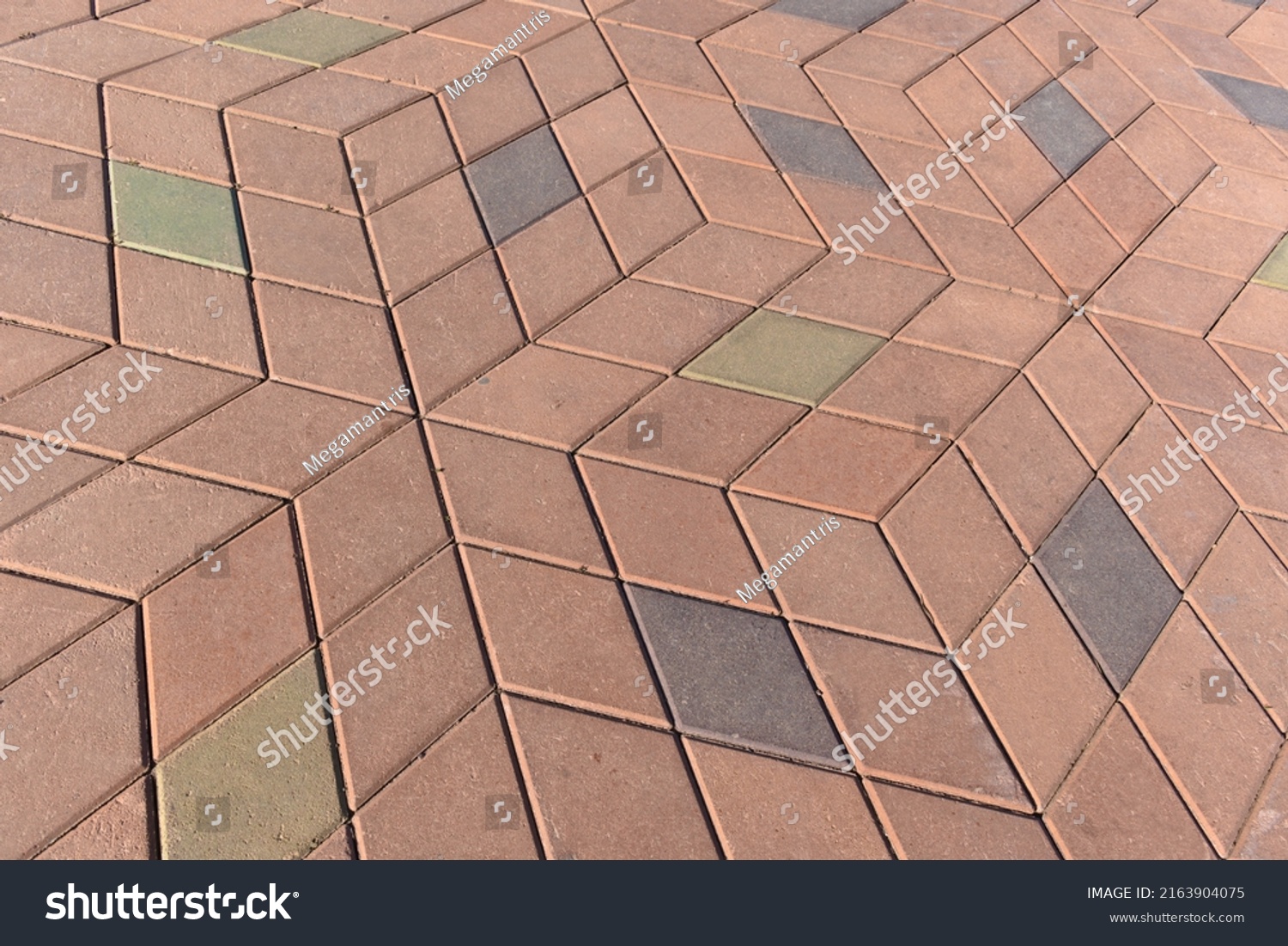 Old Quadrangular Tile Background Texture Stock Photo 2163904075 ...