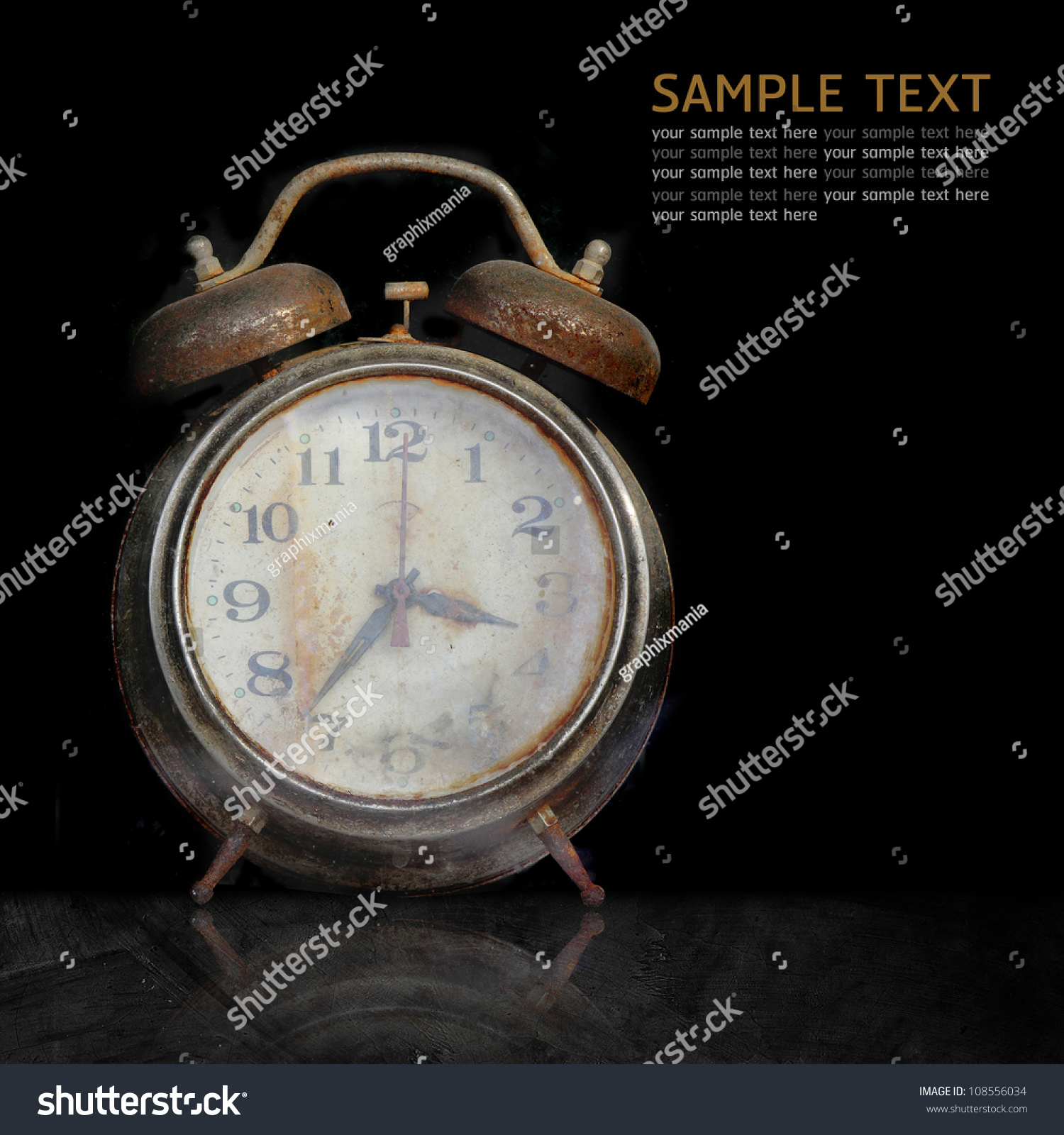 Old Rusty Clock Stock Photo 108556034 - Shutterstock