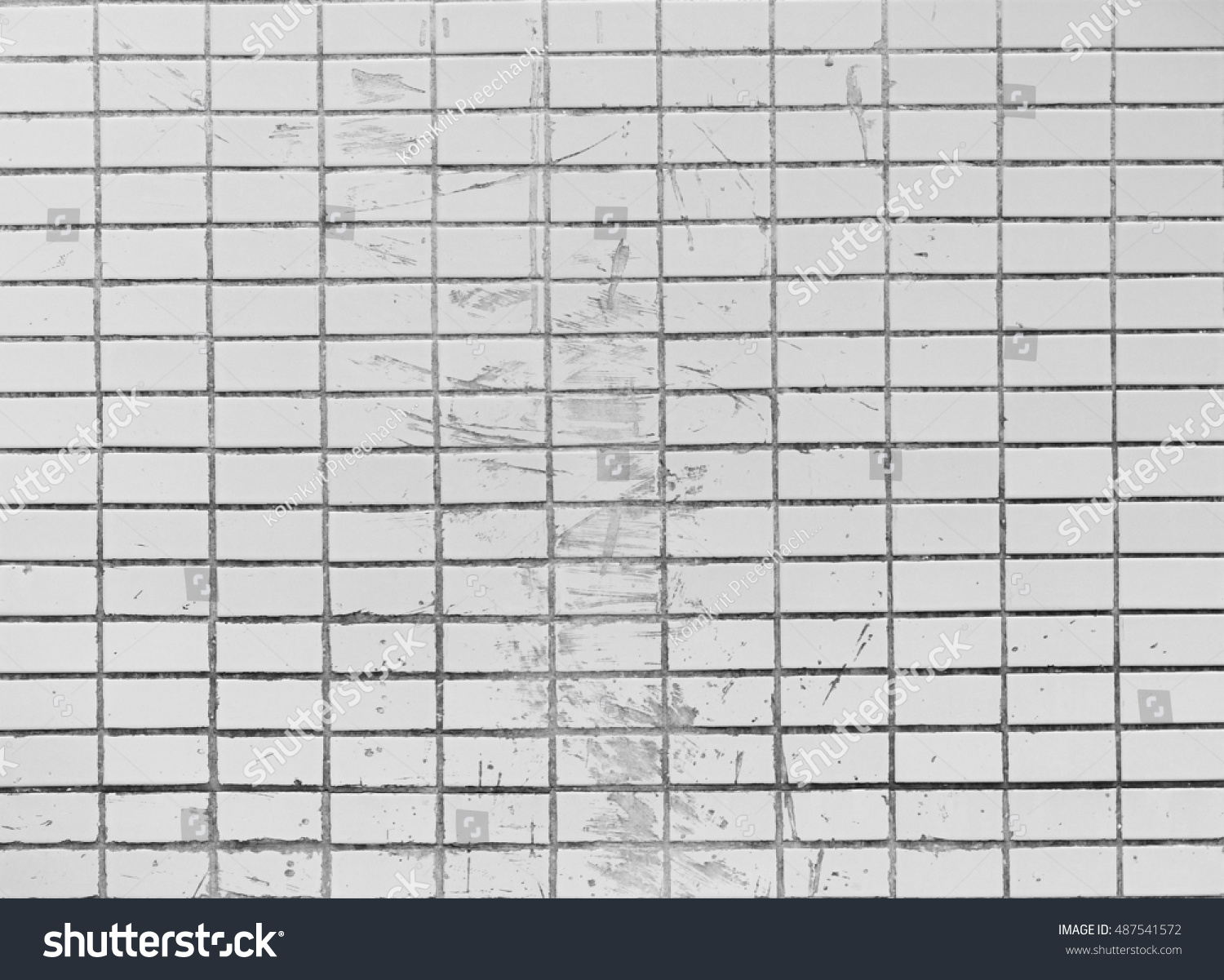 Old White Tile Block Background Stock Photo 487541572 | Shutterstock