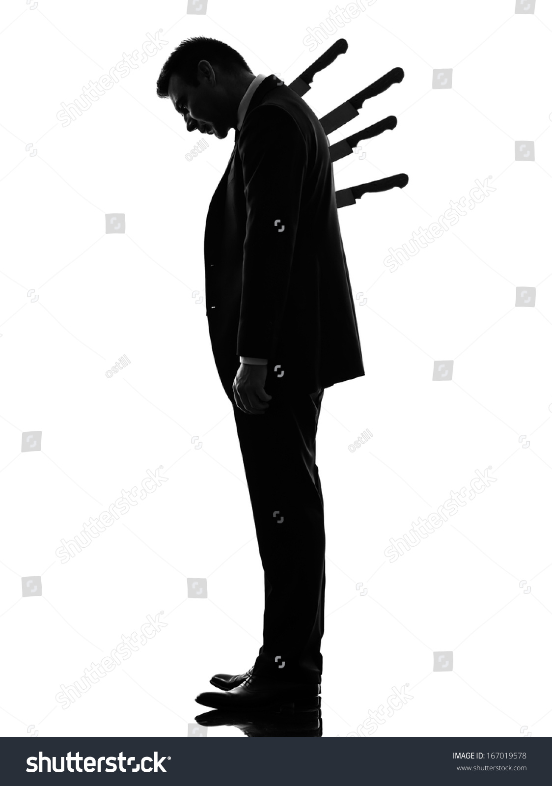 One Caucasian Business Man Stabbed Back Stock Photo (Edit Now) 167019578 One Caucasian Business Man Stabbed Back Stock Photo (Edit Now) 167019578