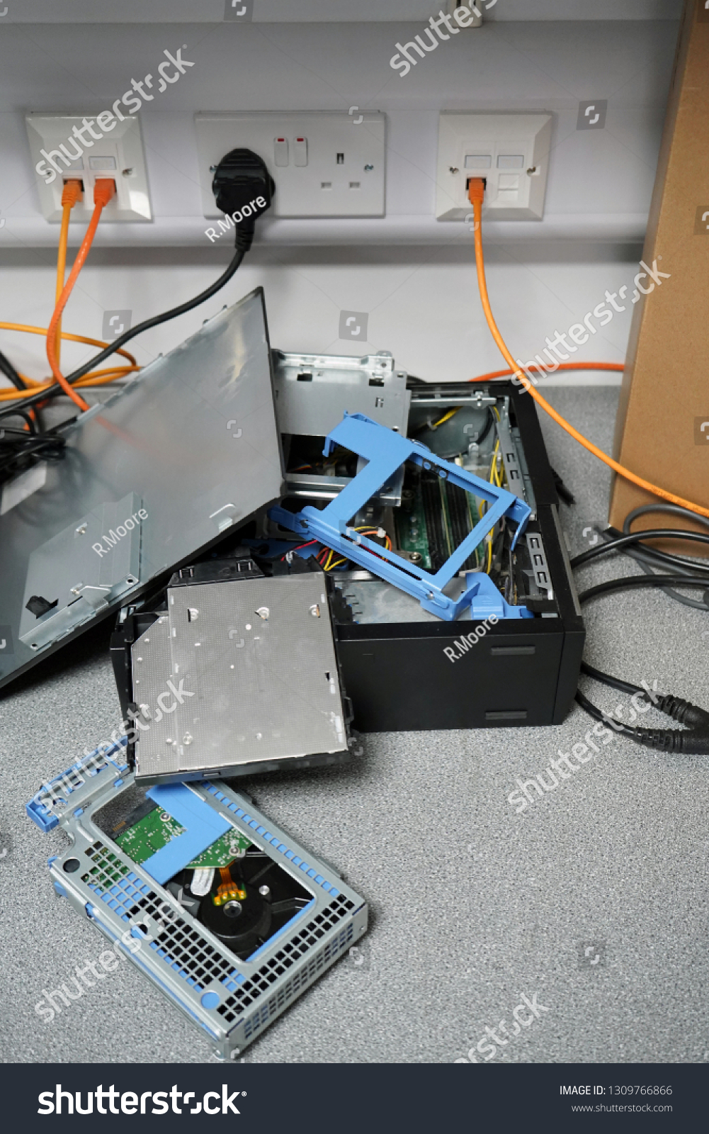 Open Computer Being Repaired Stock Photo 1309766866 | Shutterstock