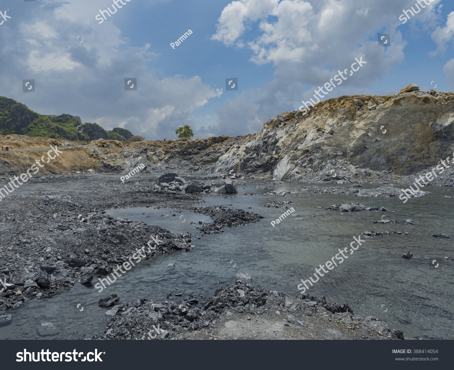 Open Pit Limestone Mining Stock Photo 388414054 | Shutterstock
