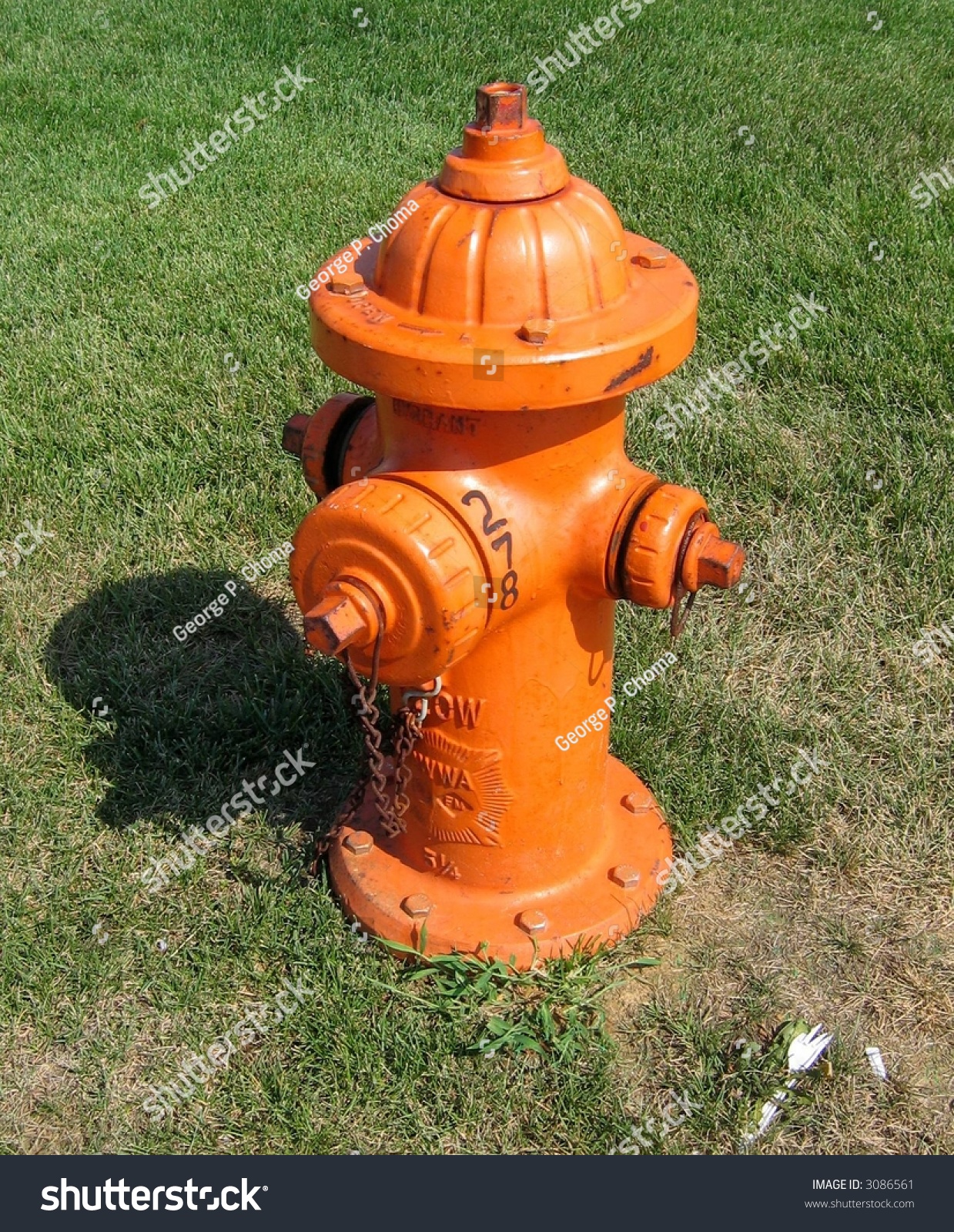 Orange Hydrant Stock Photo 3086561 | Shutterstock