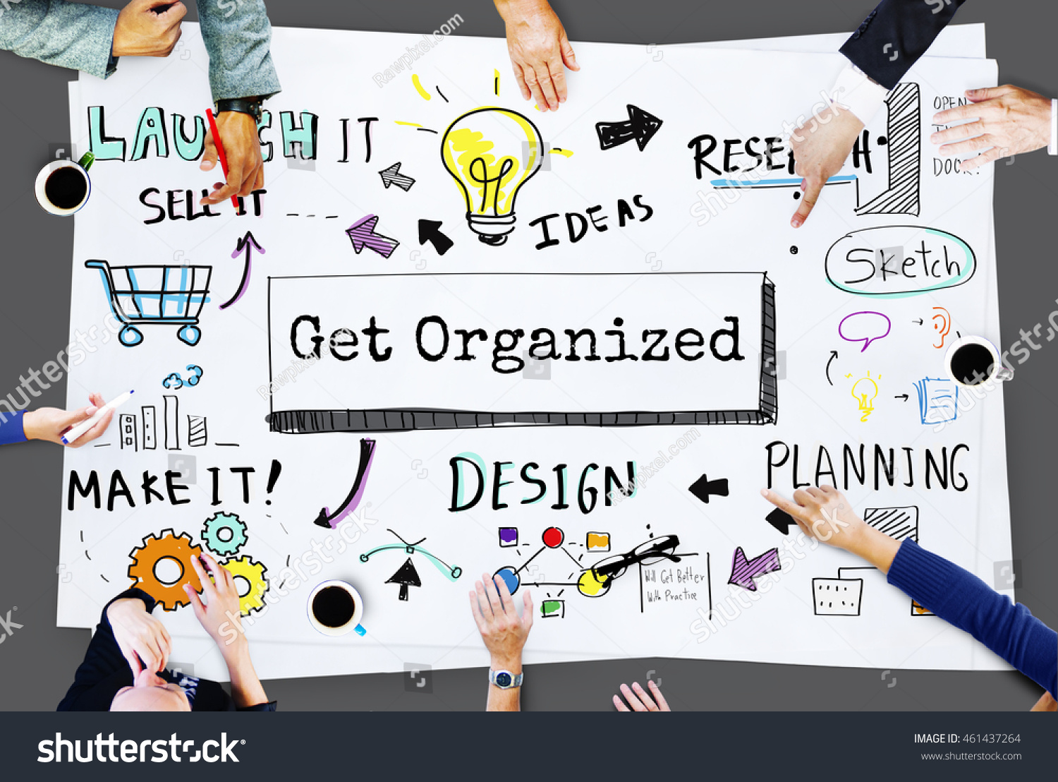 Organize Development Plan Process Todo Concept Stock Photo (Edit Now ...