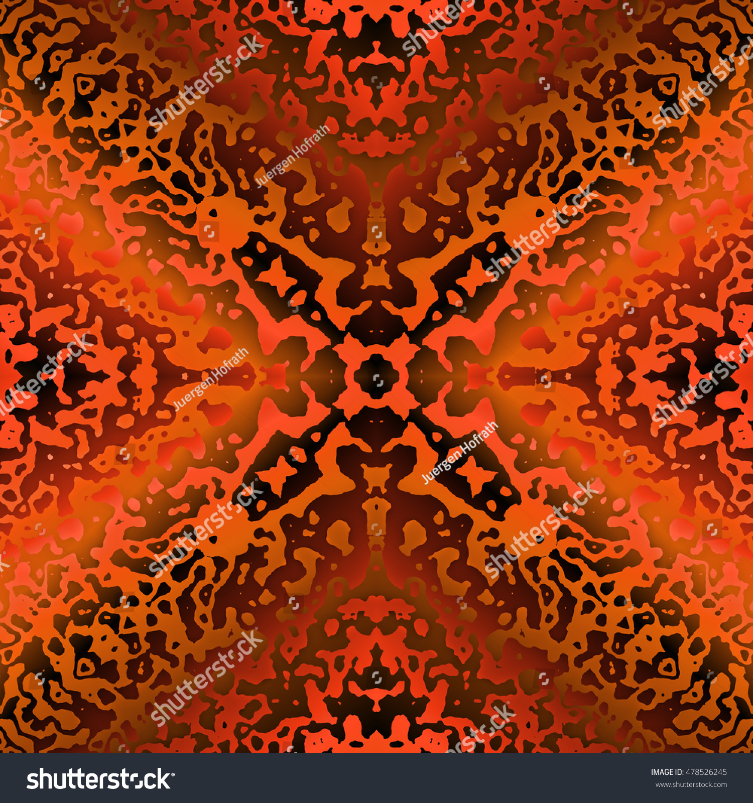Oriental Tile Pattern Stock Illustration 478526245