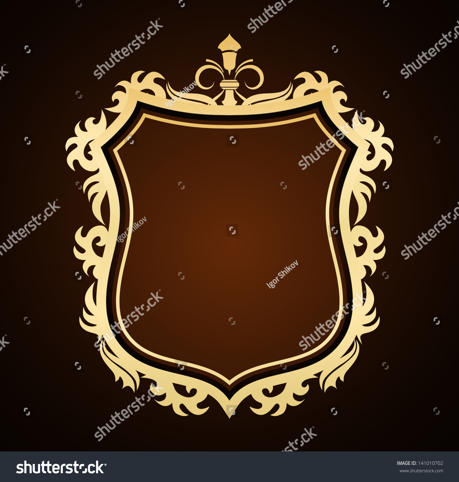 Ornate Shield Frame Stock Illustration 141010702 | Shutterstock