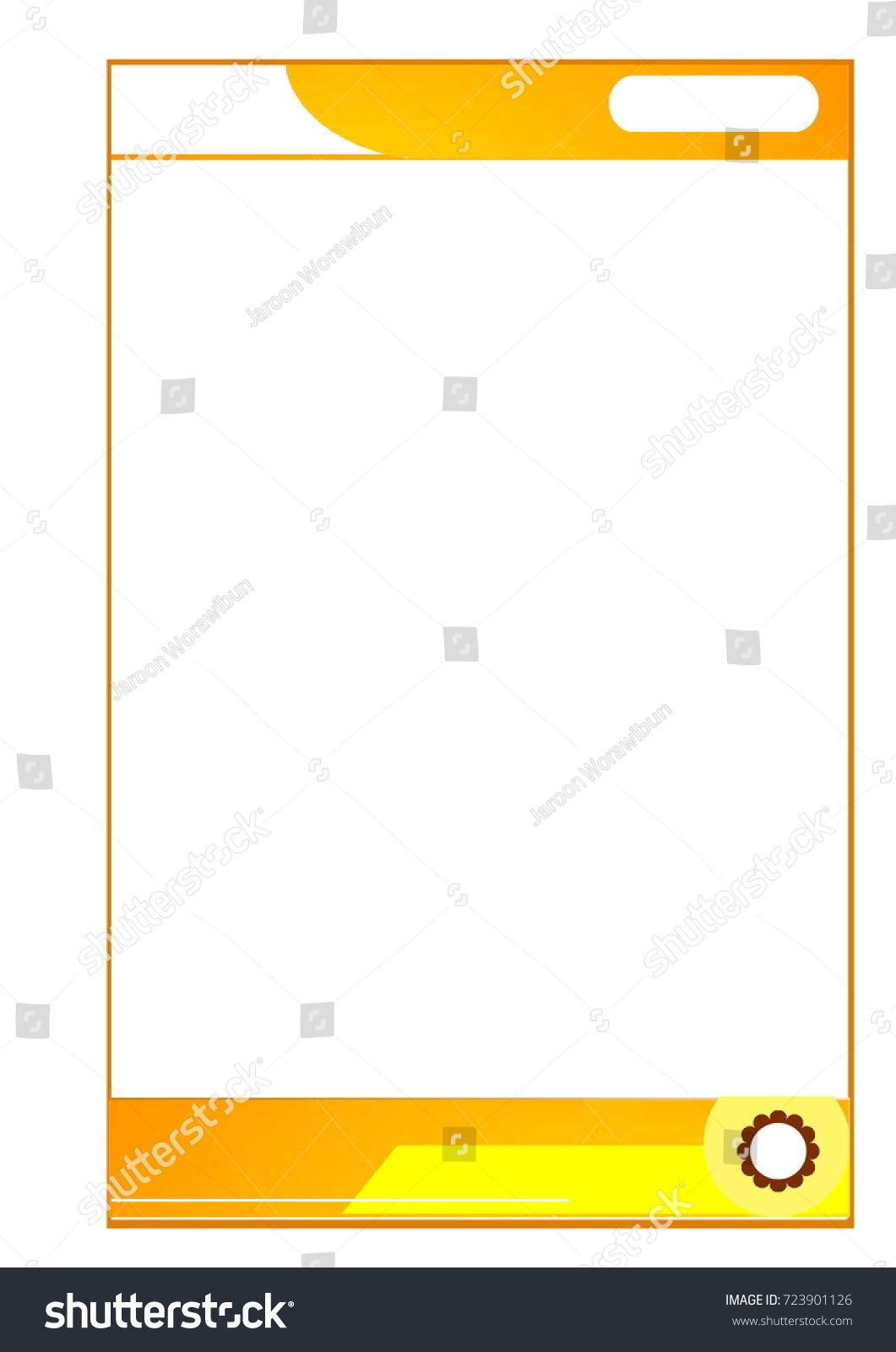 Page Frame Border Empty Background Your Stock Illustration 723901126