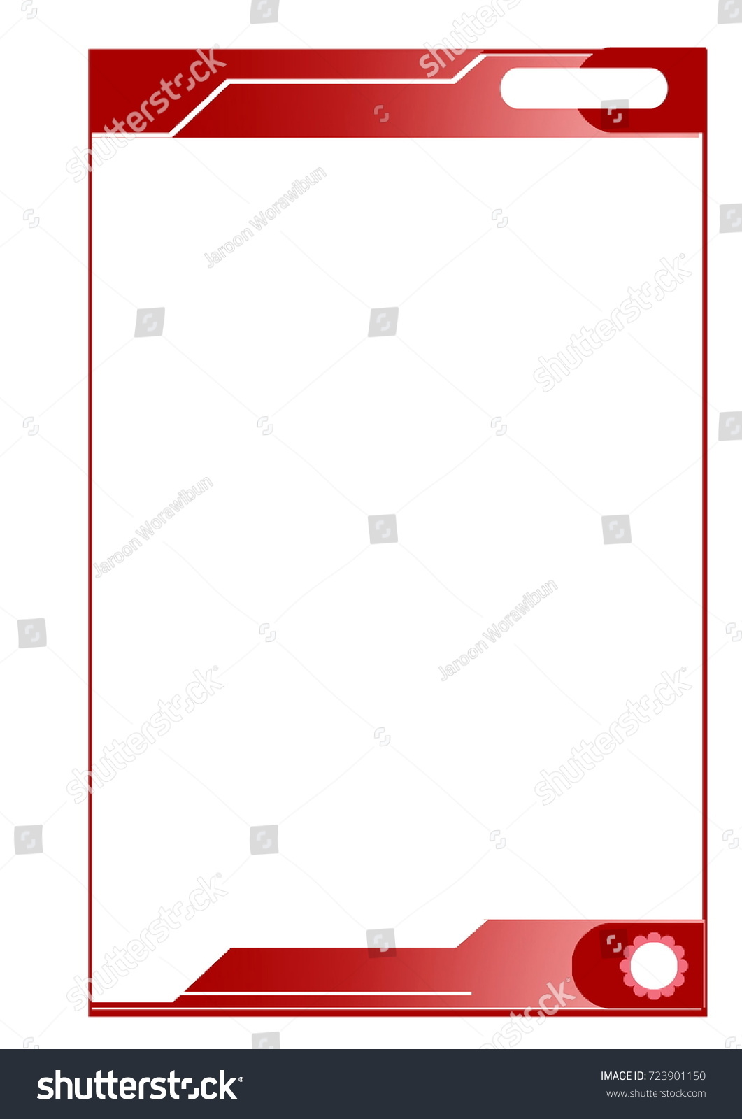 Page Frame Border Empty Background Your Stock Illustration 723901150