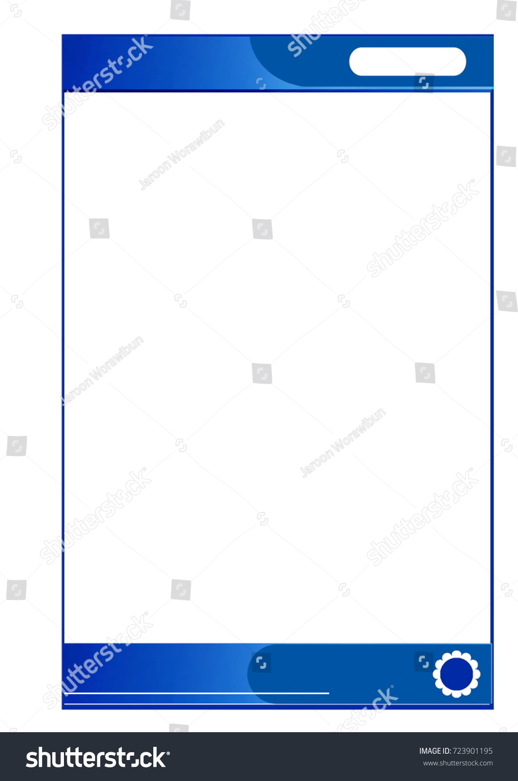 Page Frame Border Empty Background Your Stock Illustration 723901195