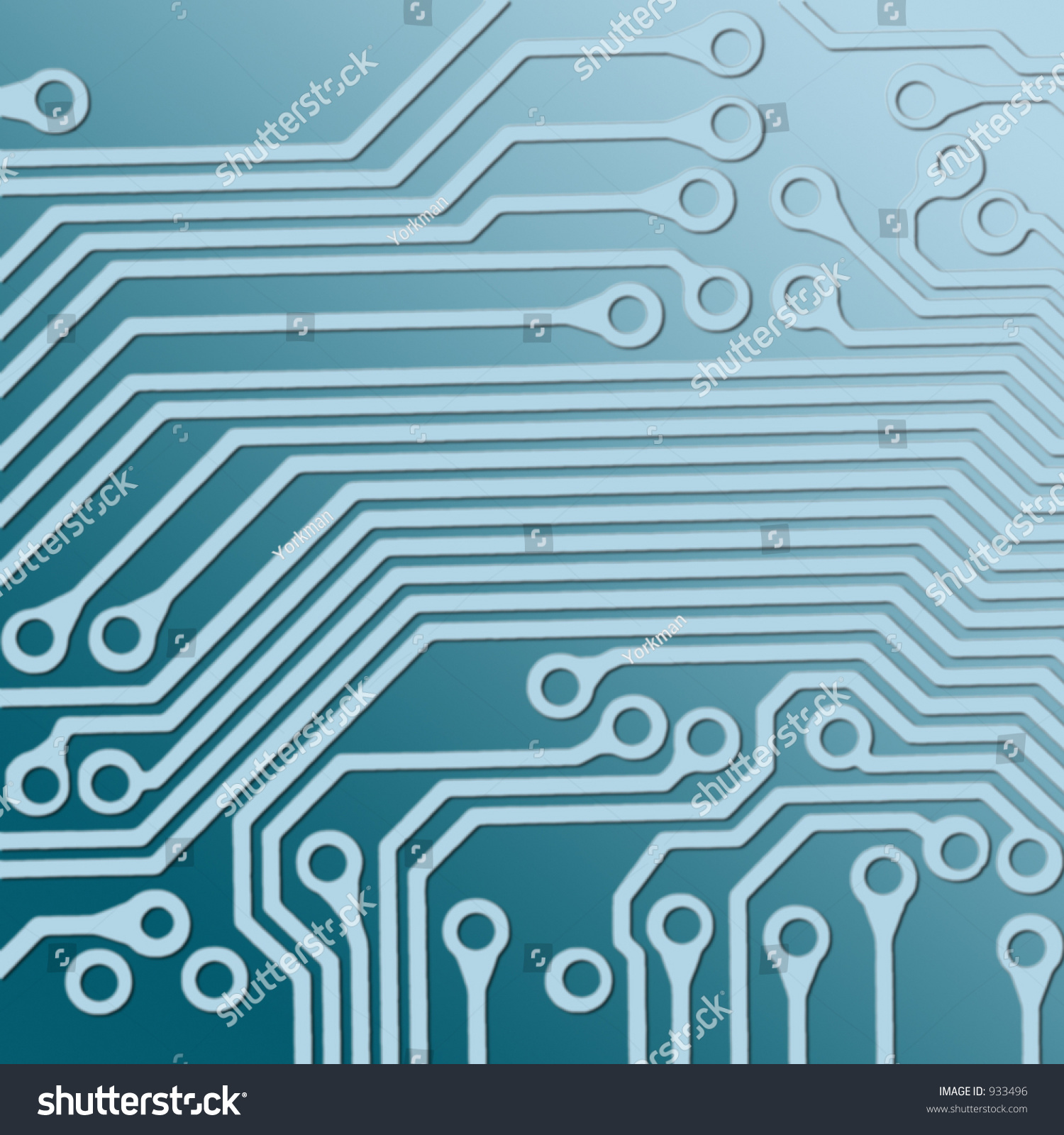 Blue Circuit Pattern